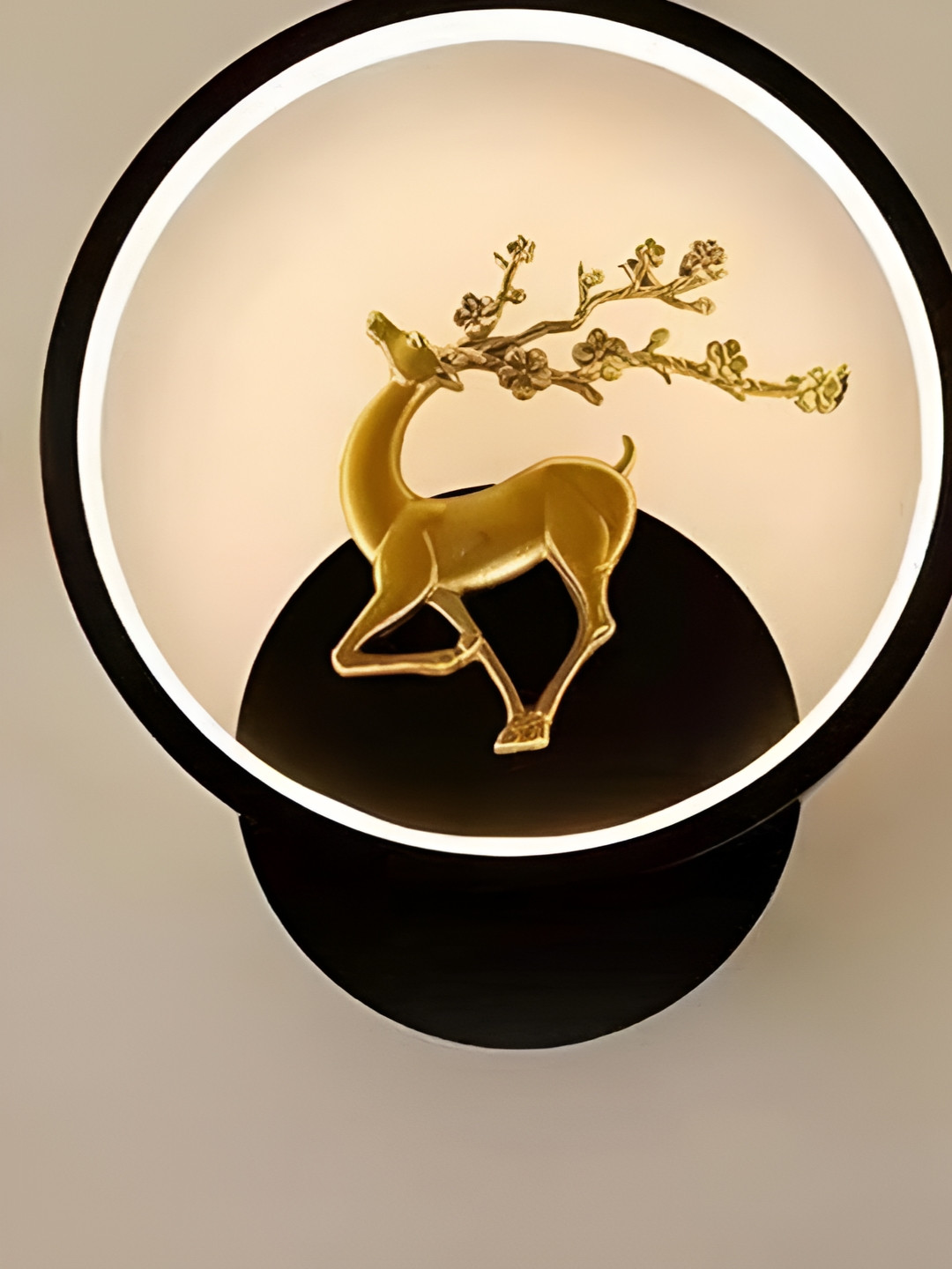 Buy SHRI MAHAL ANTIQUES Black & Gold Toned Textured Metal Cylinder ...