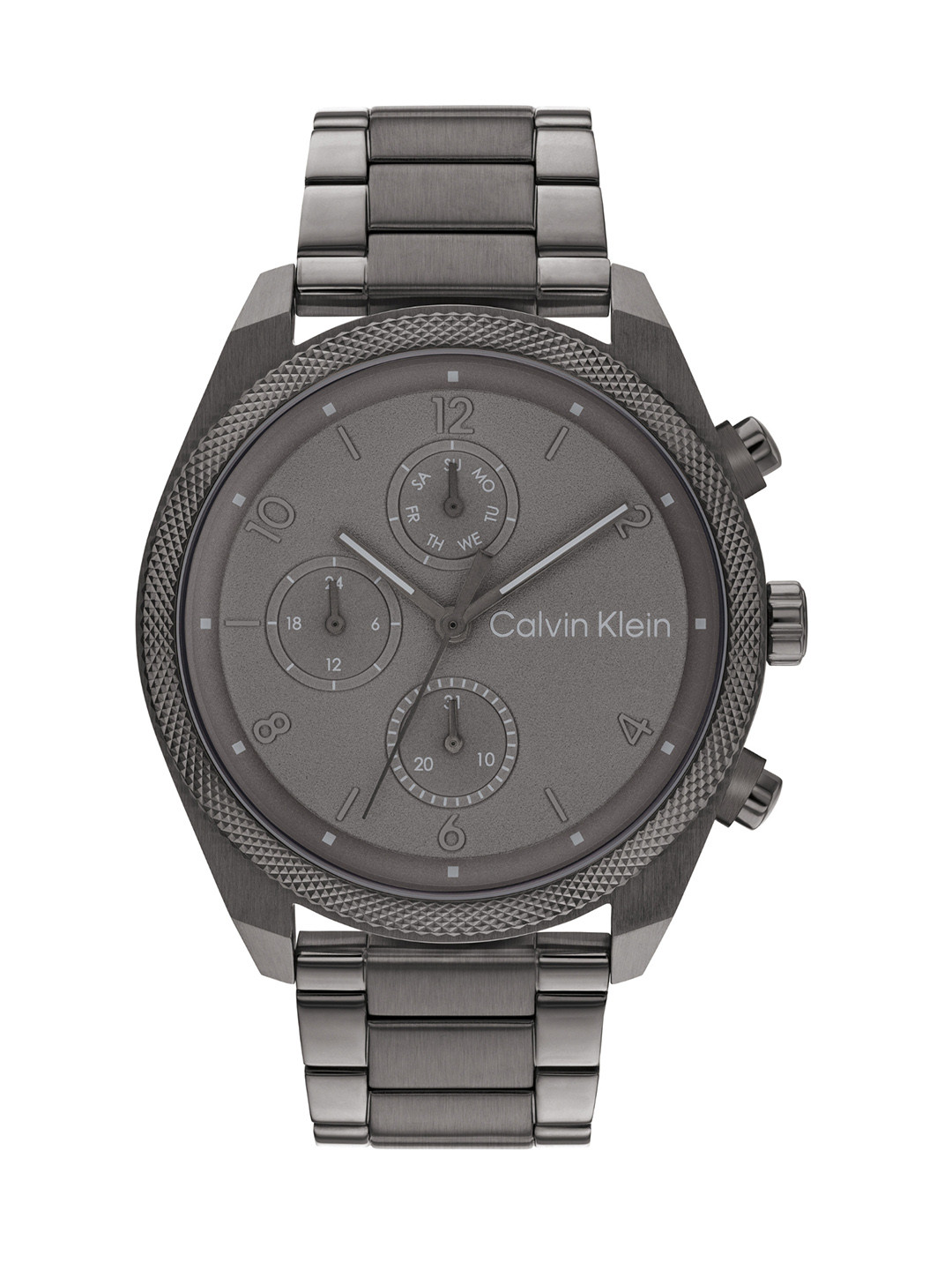 Buy Calvin Klein Men Bracelet Style Straps Analogue Chronograph Watch ...