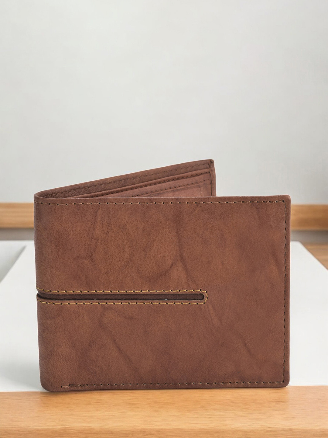 Buy The Roadster Lifestyle Co Men Leather Textured Two Fold Wallets ...