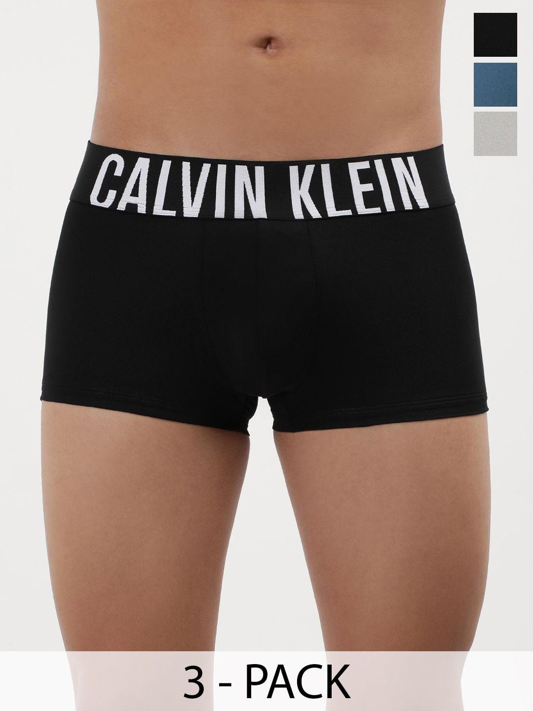 Buy Calvin Klein Underwear Men Pack Of 3 Low Rise Trunks NB3611Q1K - Trunk for Men 30325349 | Myntra