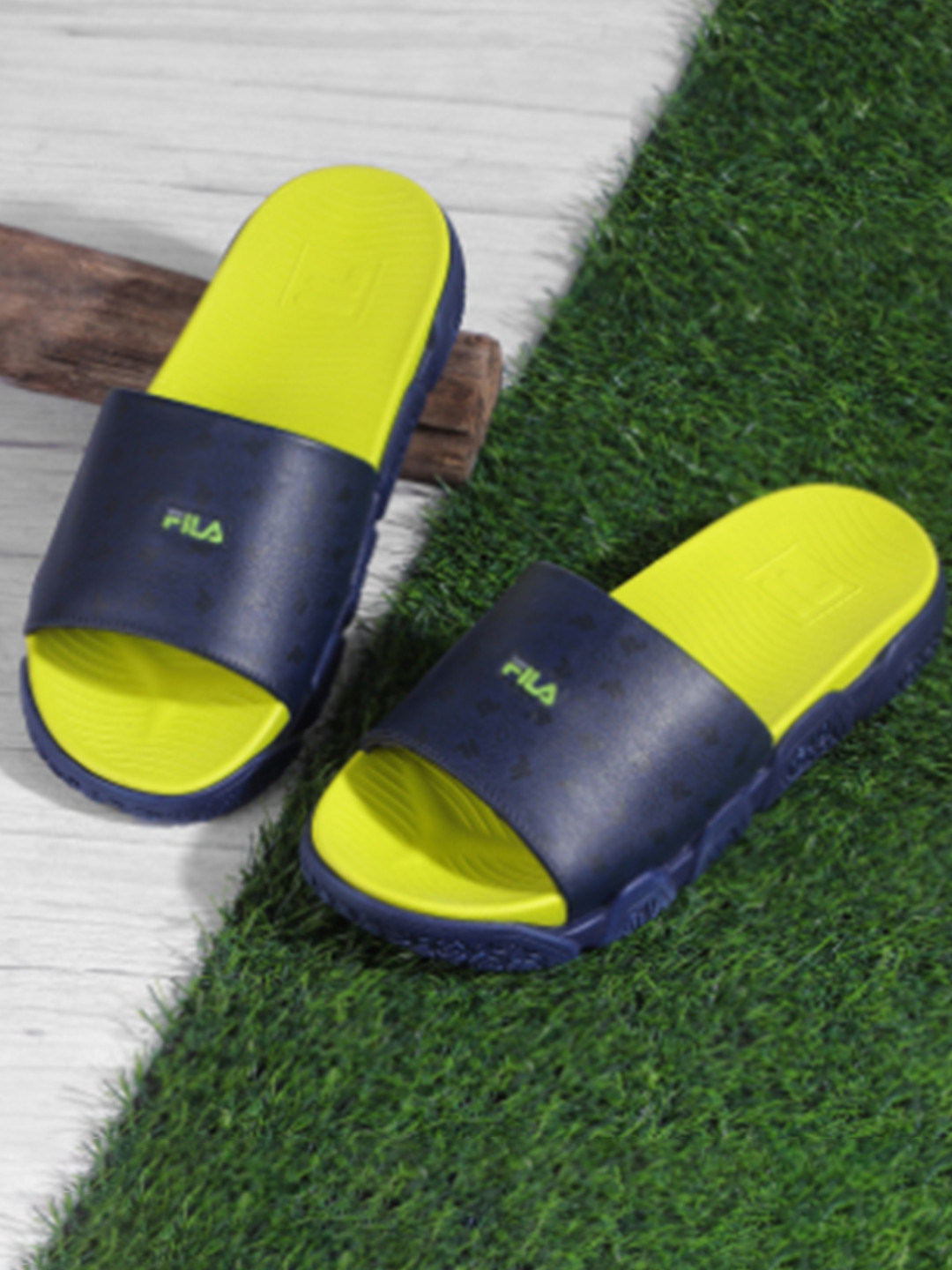 Buy FILA Unisex EMBAR Printed Sliders - Flip Flops for Unisex 30326035 ...