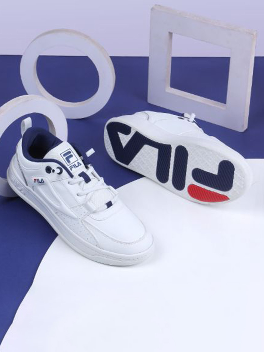 Buy FILA Men TUHO Round Toe Arch Support Insole Lightweight Sneakers ...