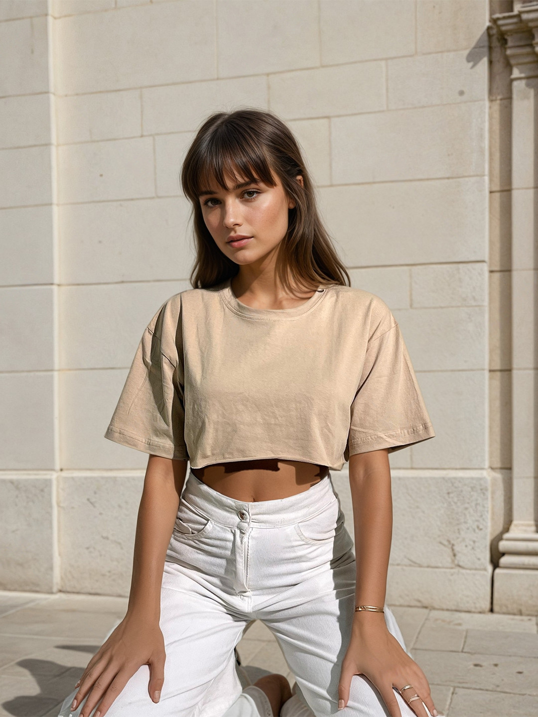 Buy Stylecast X Hersheinbox Drop Shoulder Boxy Crop T Shirt - Tshirts ...