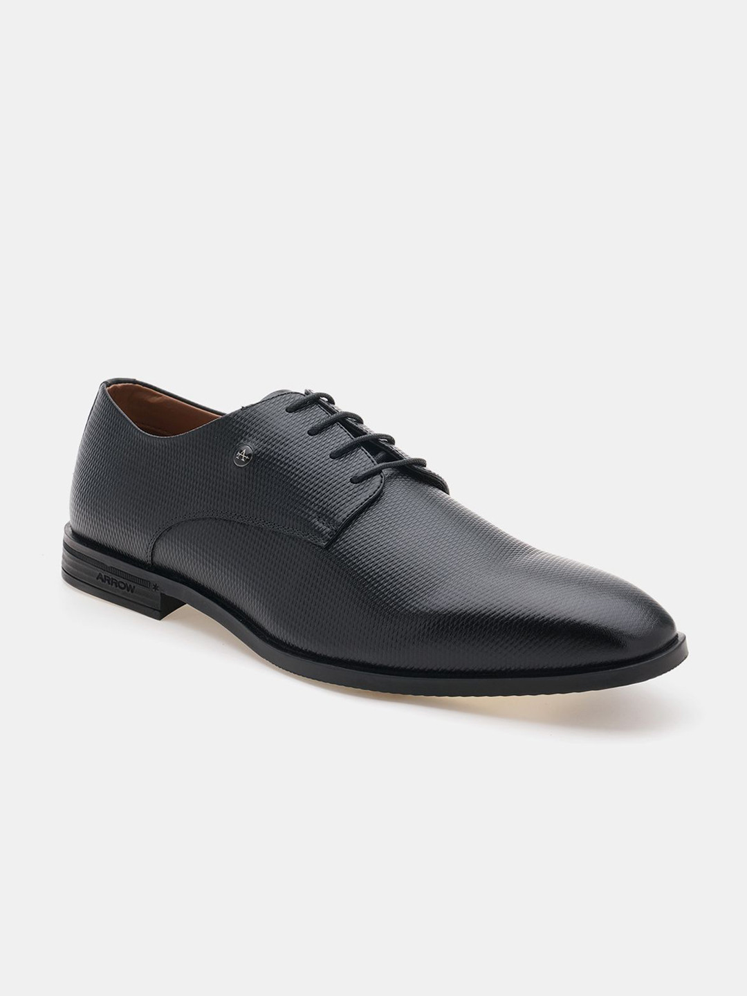 Buy Arrow Men Textured Leather Formal Oxfords - Formal Shoes for Men ...