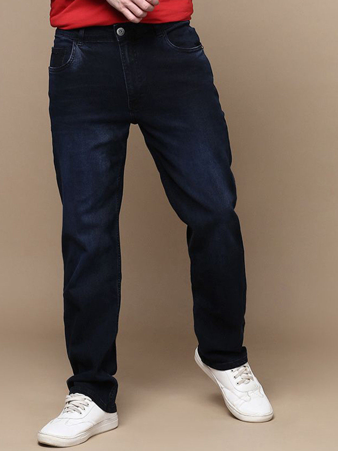 Buy The Roadster Lifestyle Co Men Mid Rise Low Distress Jeans - Jeans ...