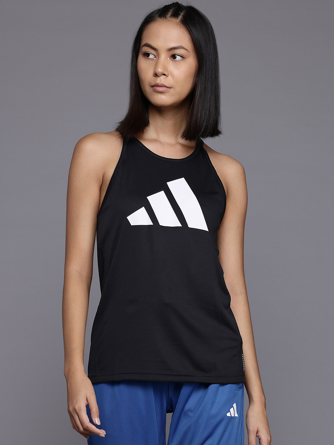 Buy ADIDAS Brand Logo Printed Aeroready Run It Tank Top - Tops for ...