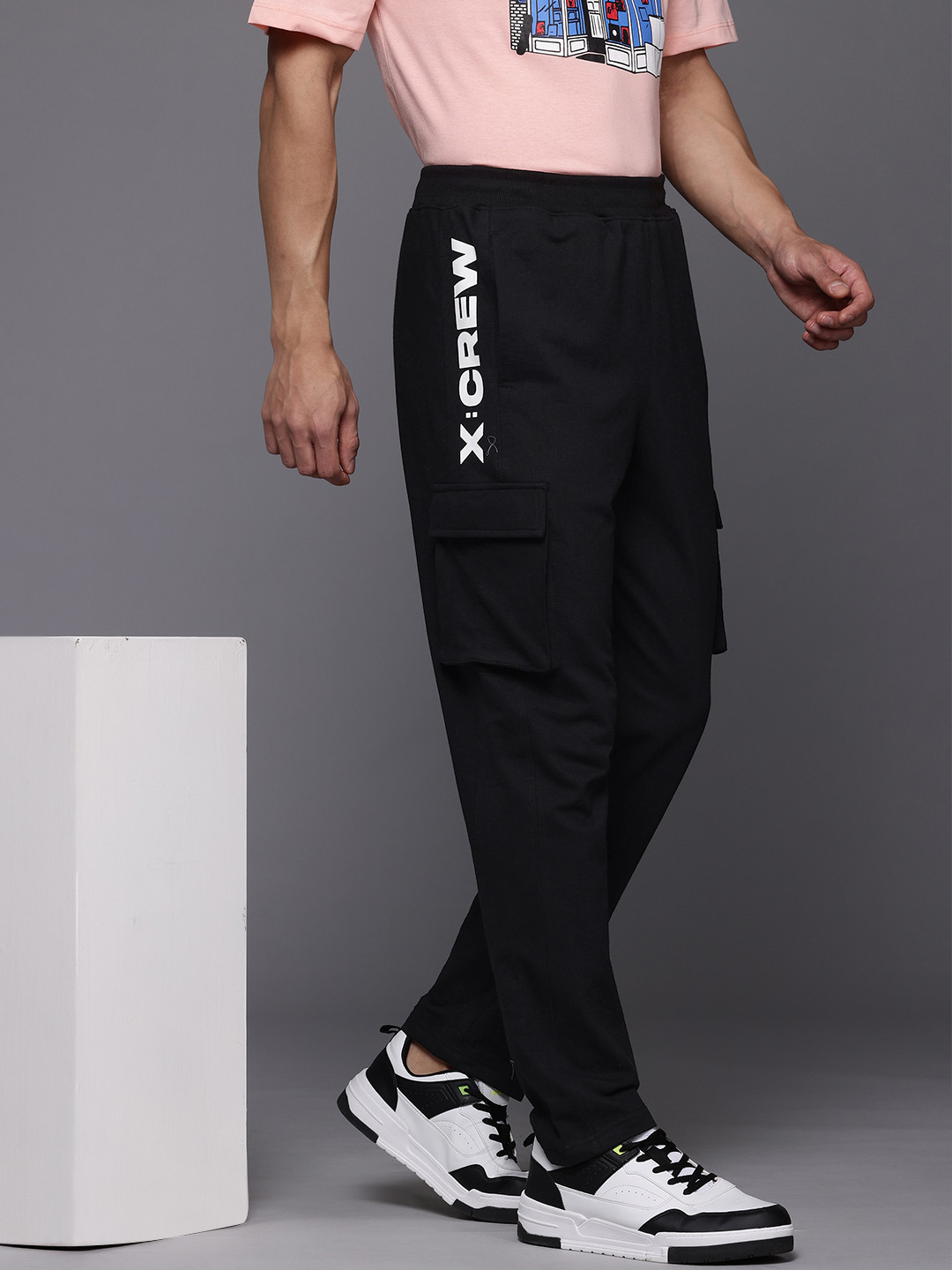 Buy HRX By Hrithik Roshan Men Cargo Style Lifestyle Track Pants - Track ...