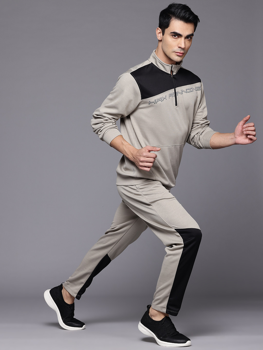 Buy HRX By Hrithik Roshan Colourbocked Rapid Dry Running Tracksuits ...