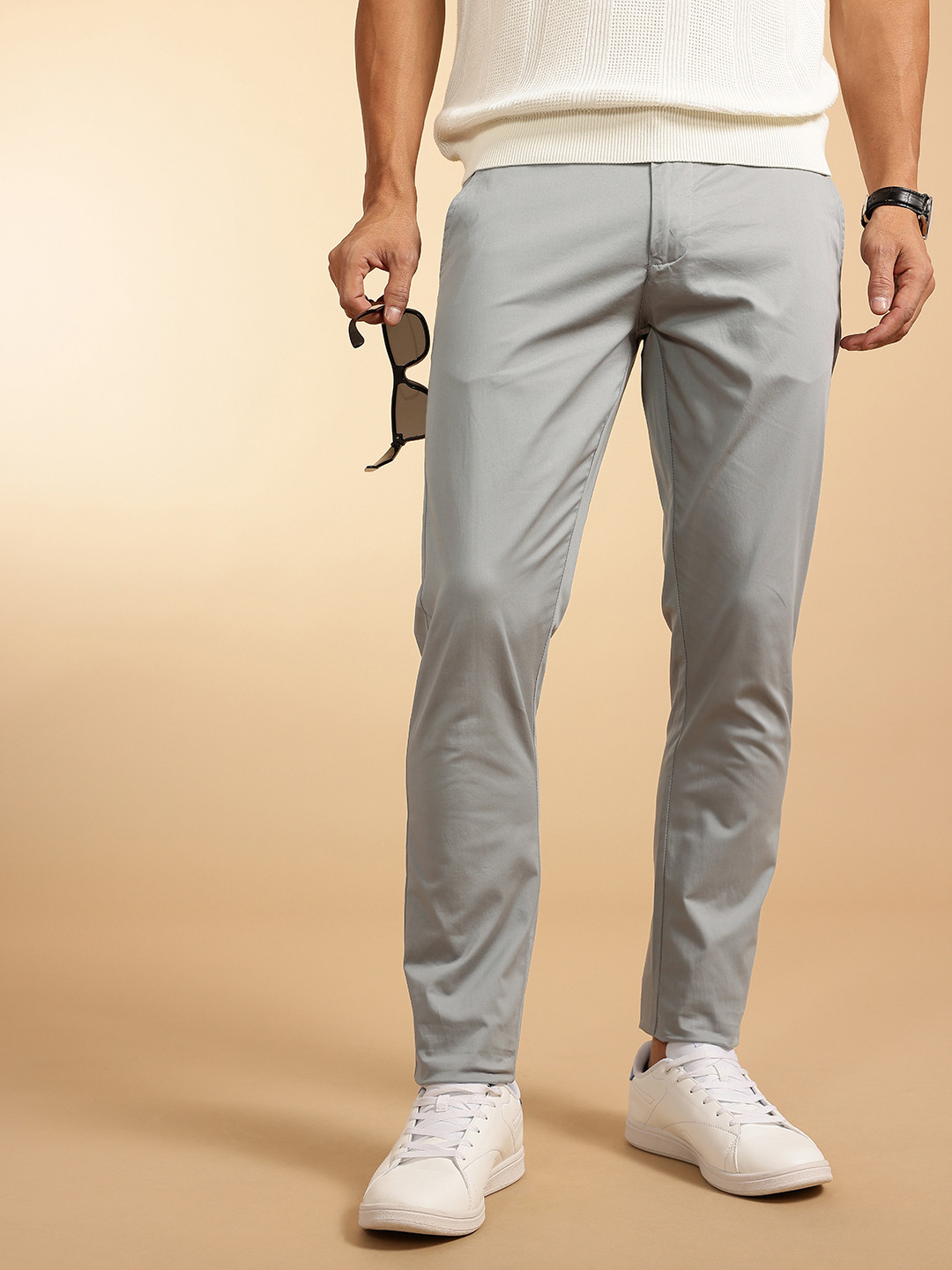 Buy French Connection Men Slim Fit Chinos Trousers - Trousers for Men ...