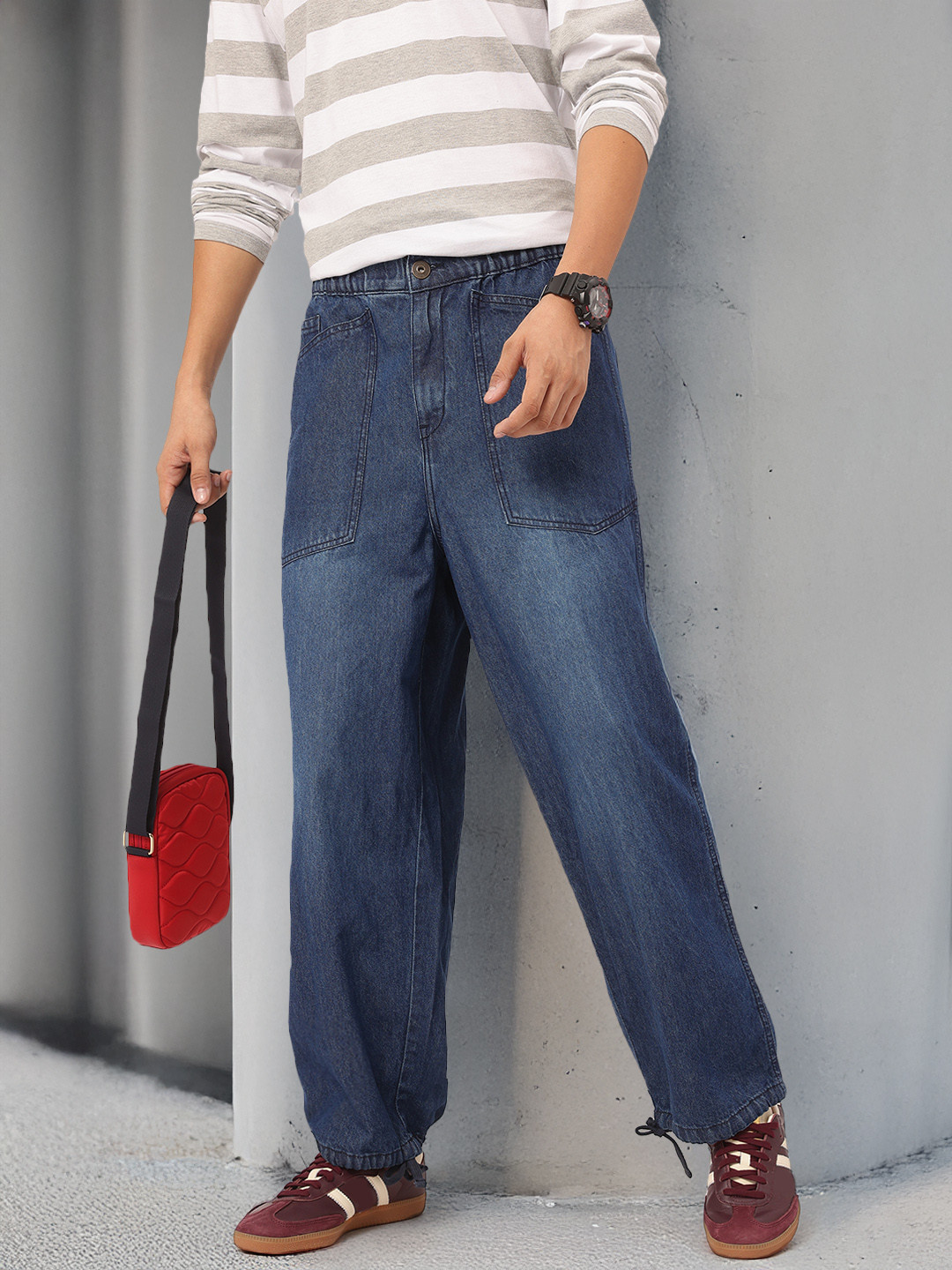 Buy Kook N Keech Men Pure Cotton Light Fade Jogger Fit Jeans - Jeans ...