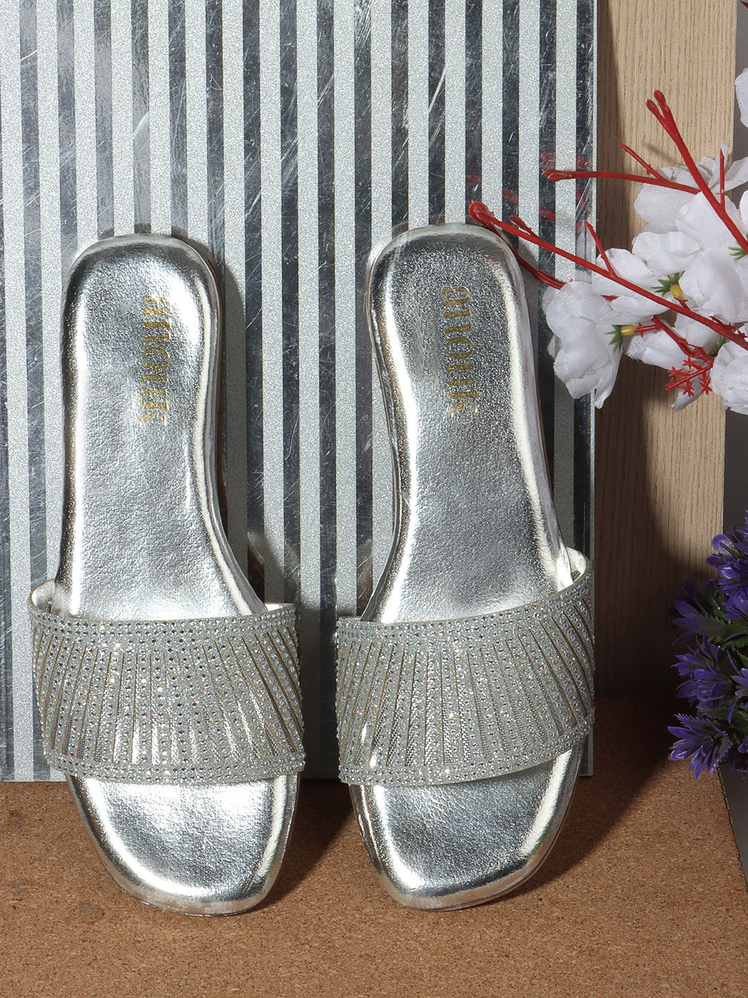 Buy Anouk Women Embellished Open Toe Flats - Flats for Women 30421710 ...