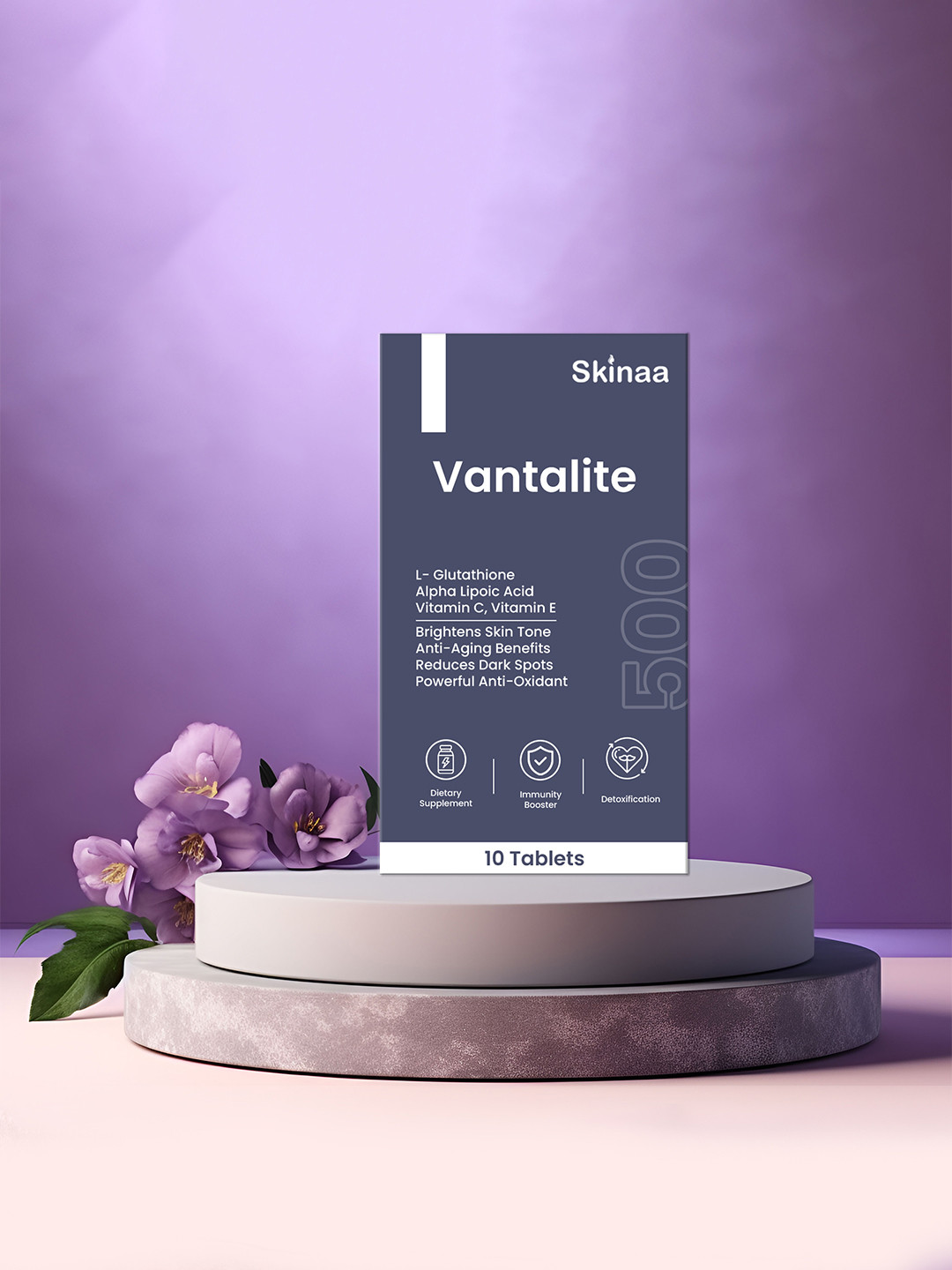 Buy SKINAA Vantalite Tablet For Skin 500mg 10 Tablets - Skin ...