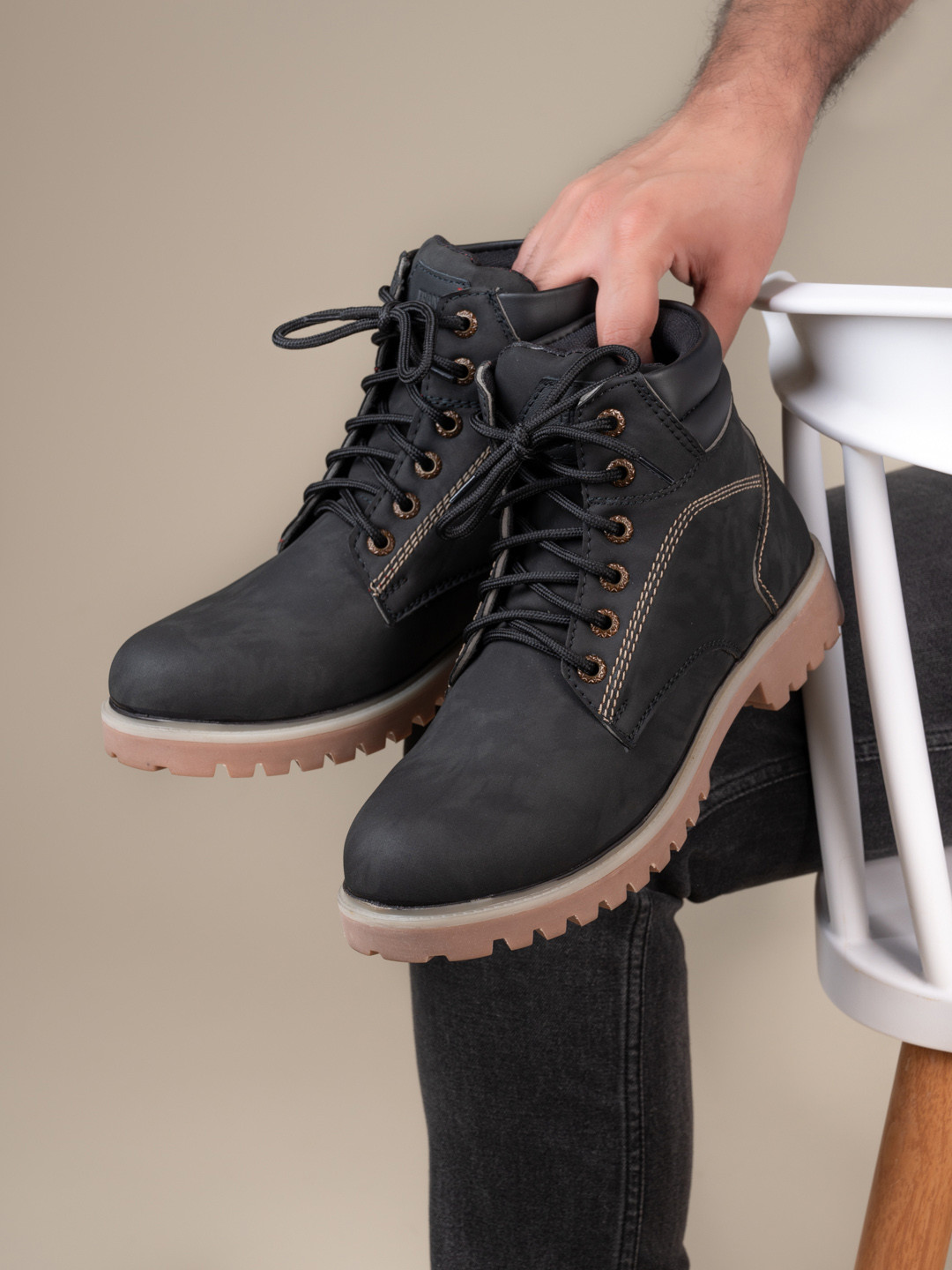 Buy FRANKROMELLO Men Mid Top Regular Boots - Boots for Men 30444286 ...