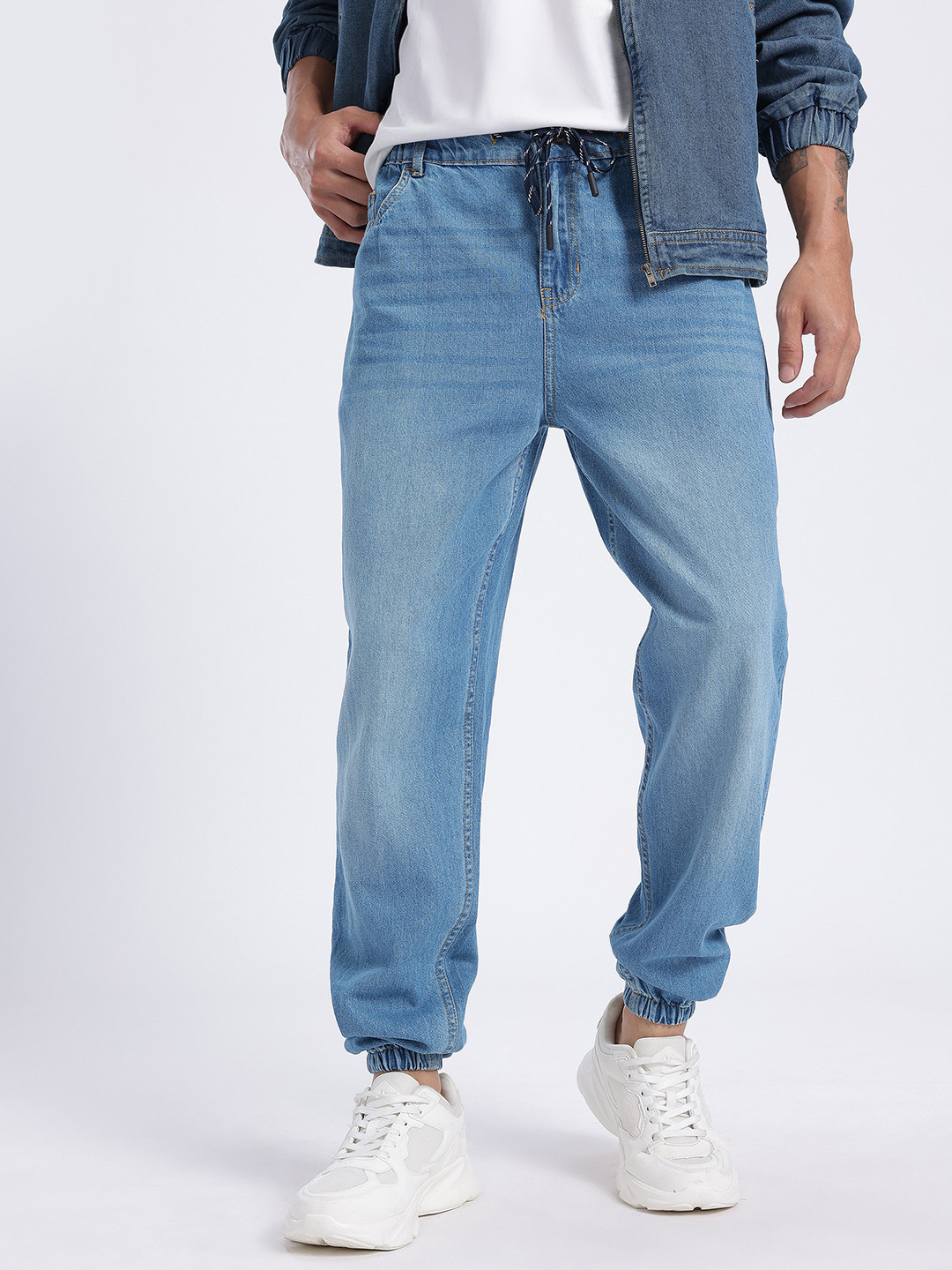 Buy Kook N Keech Men Light Washed Jogger Jeans - Jeans for Men 30450763 ...