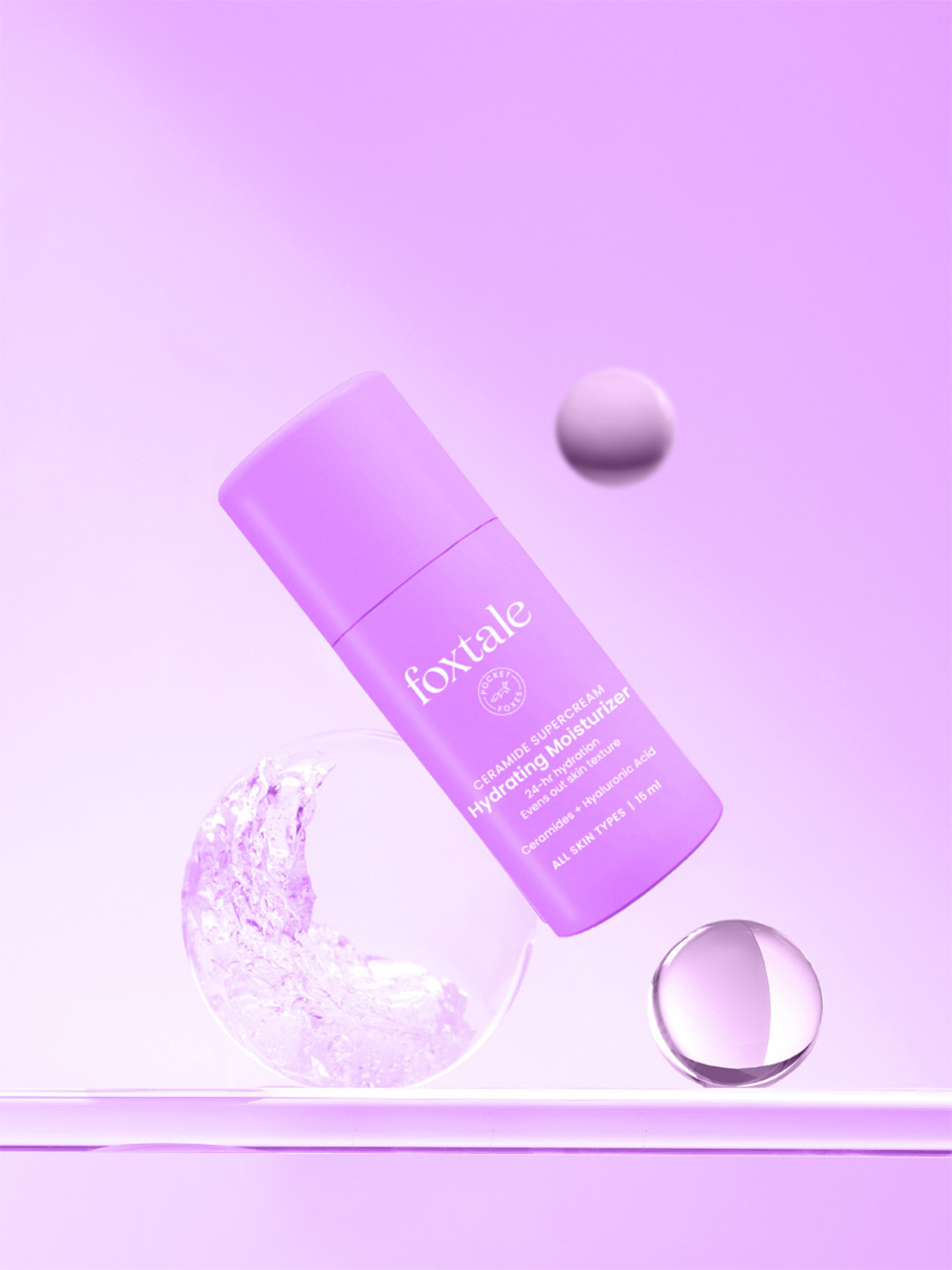 Buy FoxTale Ceramide Hydrating Moisturizer With Hyaluronic Acid 15 Ml ...