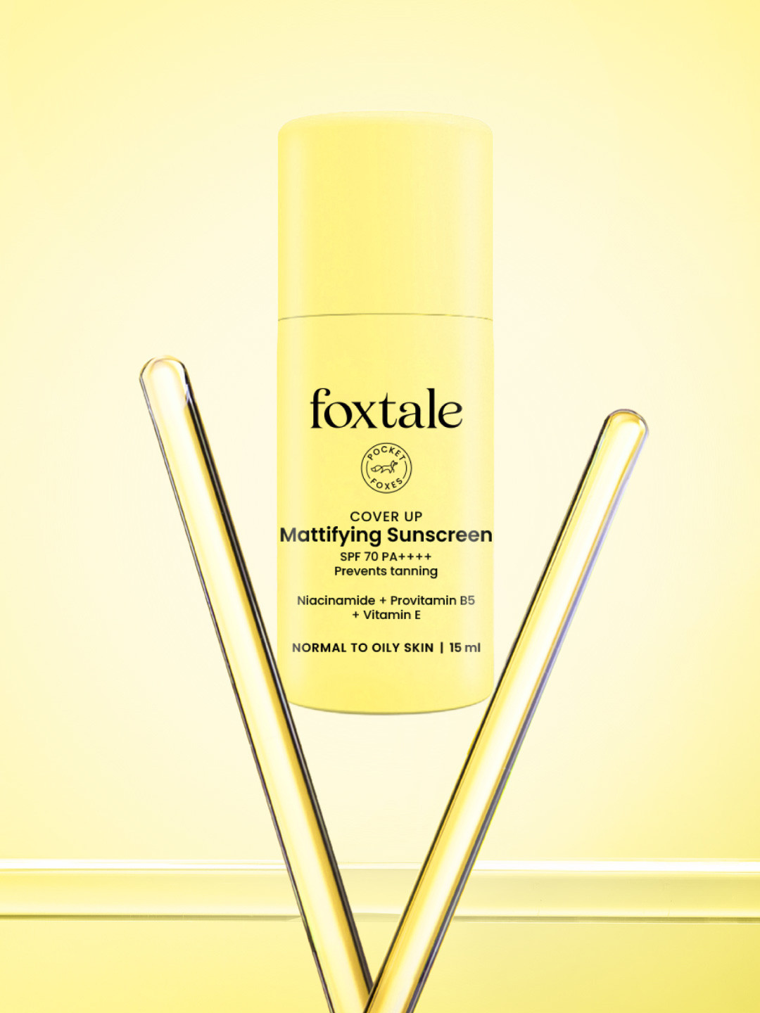 Buy FoxTale Cover Up Niacinamide Matte Sunscreen SPF 70+ PA++++ 10Ml ...