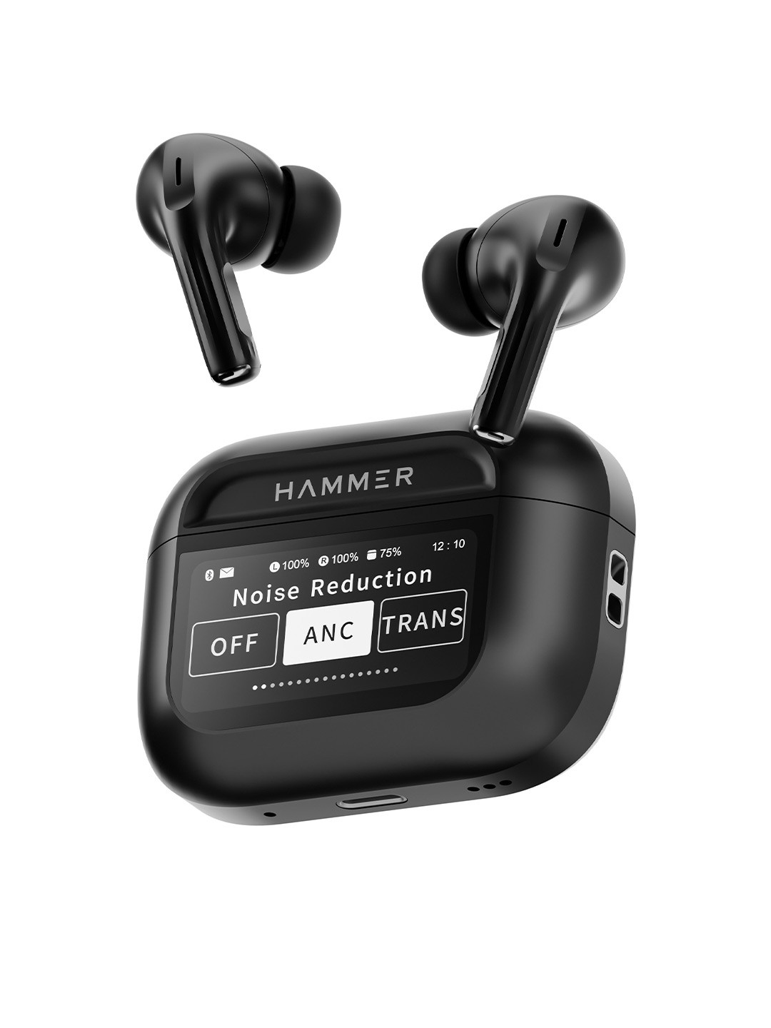 Buy HAMMER Screen TWS With 32db ANC + ENC With Clear Calling Black ...