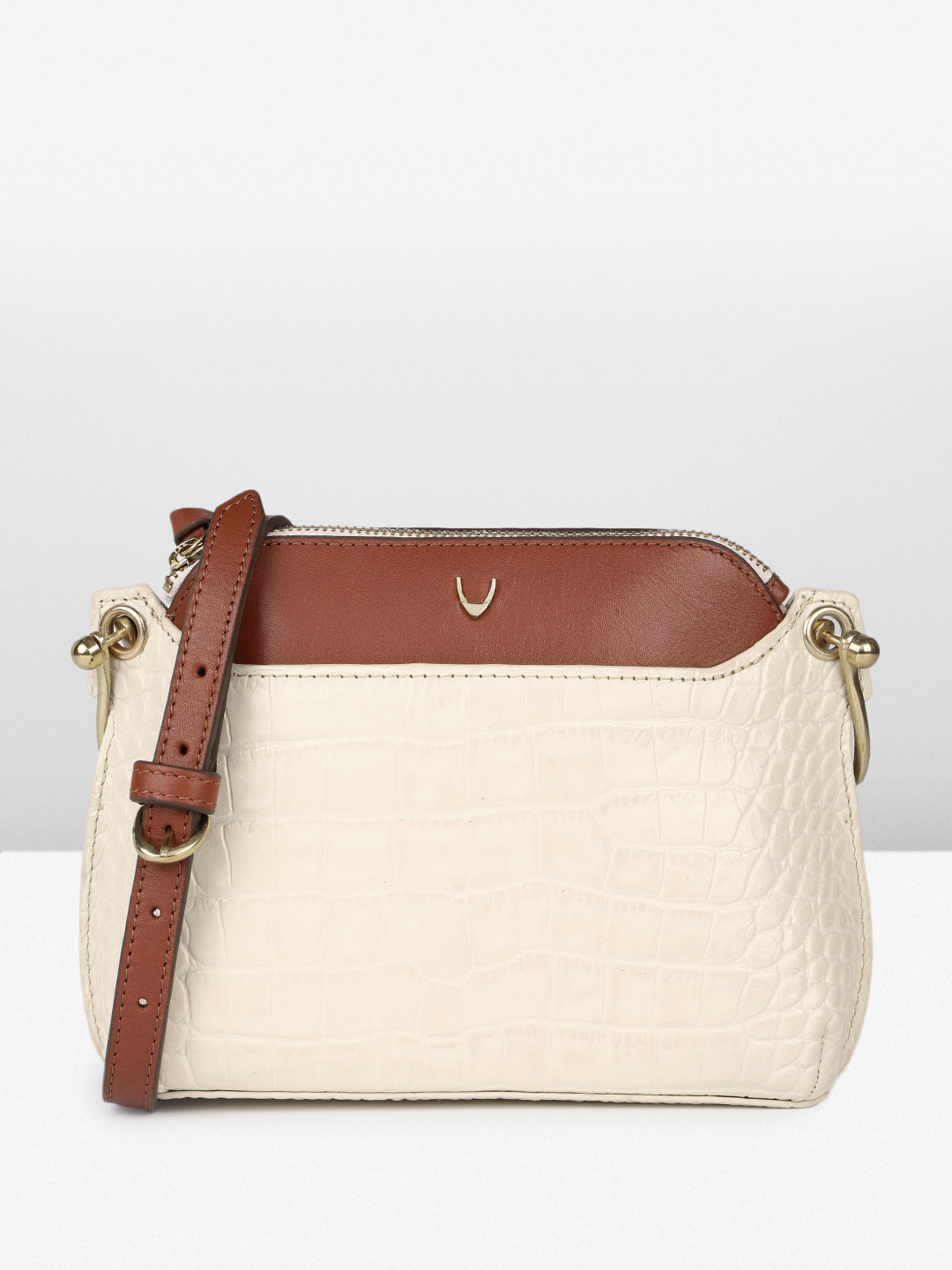 Buy Hidesign Animal Textured Leather Structured KELLY Sling Bag ...