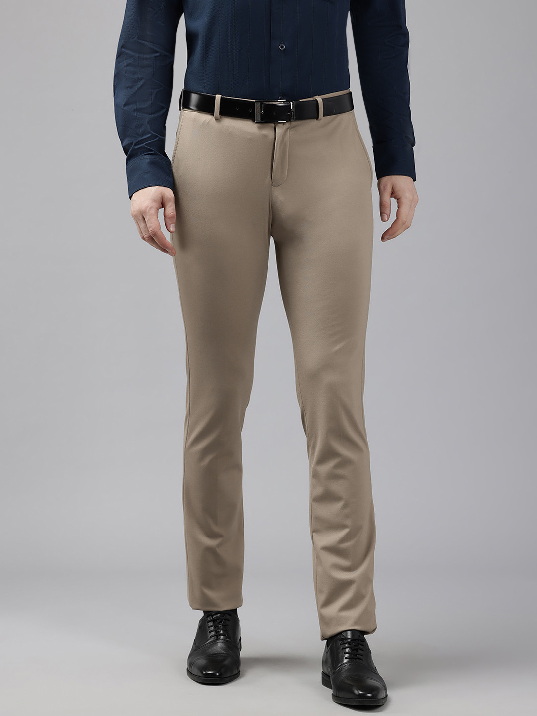 Buy Blackberrys Men Slim Fit Formal Trousers - Trousers for Men ...