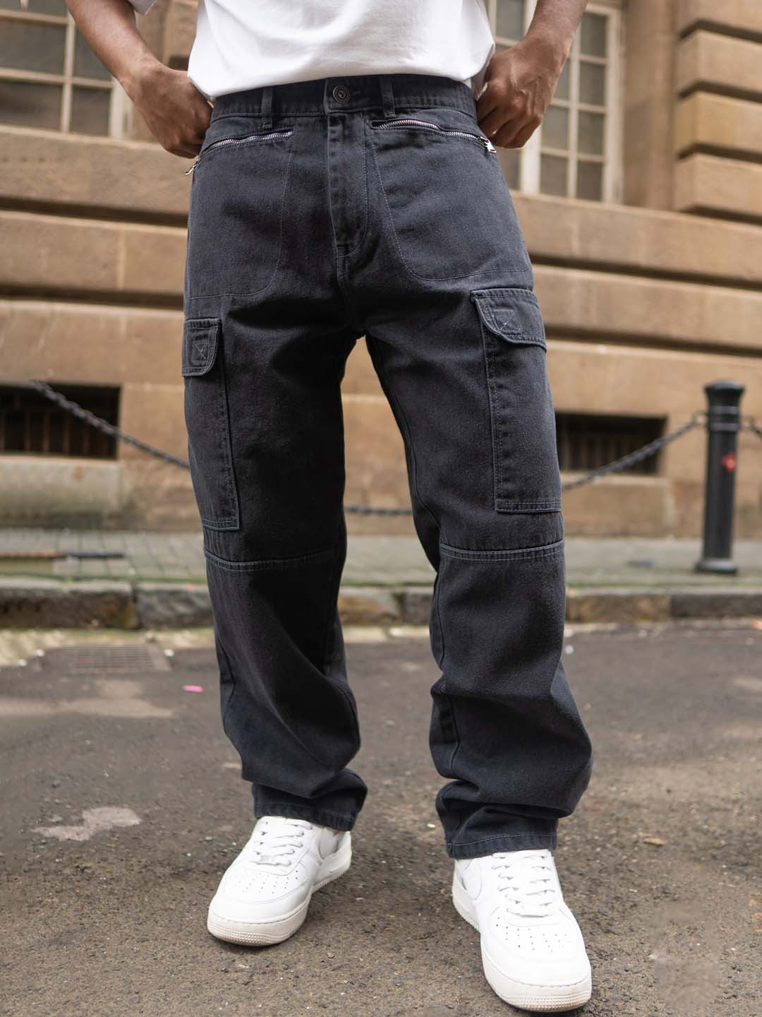 Buy Powerlook Men Regular Fit Mid Rise Cargo Jeans - Jeans for Men ...