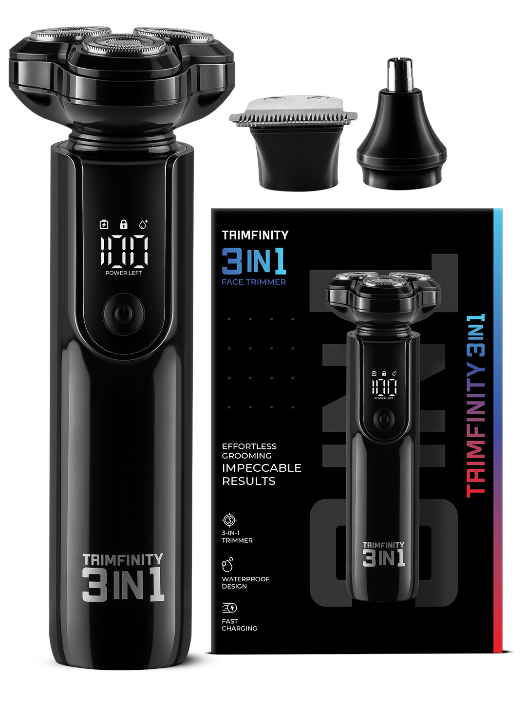 Buy URBANGABRU Trimfinity Men 3 In 1 Shaver T Blade Beard Face Trimmer ...