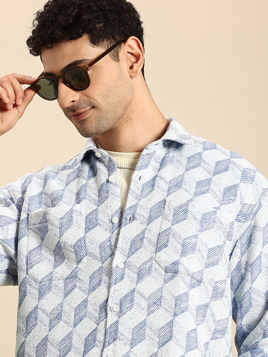 Buy Mast & Harbour Opaque Casual Shacket Relaxed Fit Shackets ...