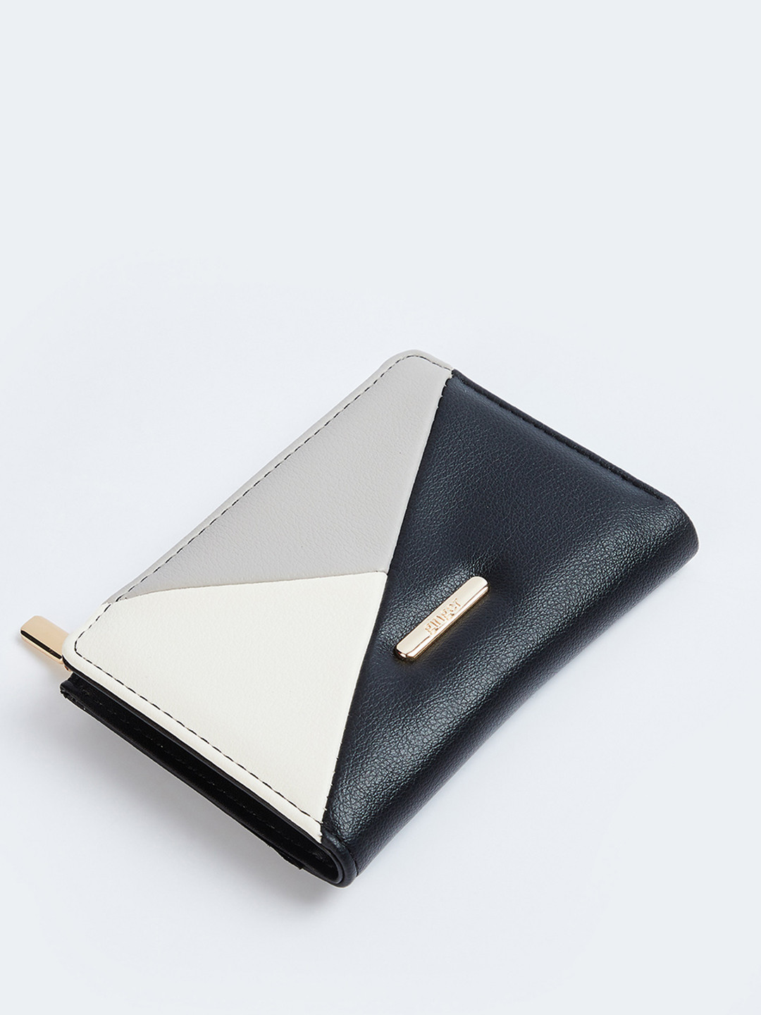 Buy Ginger By Lifestyle Women Colourblocked Two Fold Wallet - Wallets ...