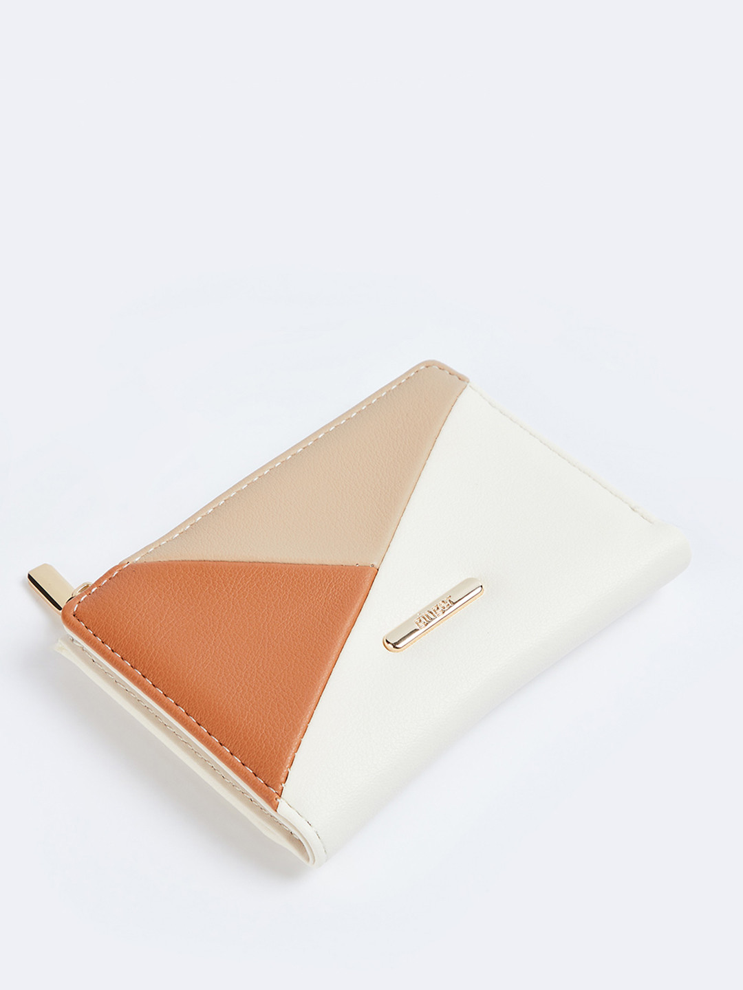 Buy Ginger By Lifestyle Women Colourblocked Two Fold Wallet - Wallets ...