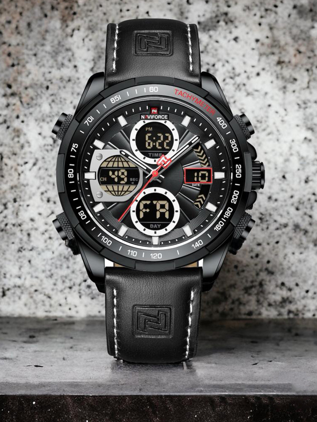 Buy Naviforce Men Dial & Leather Bracelet Style Straps Analogue Multi ...