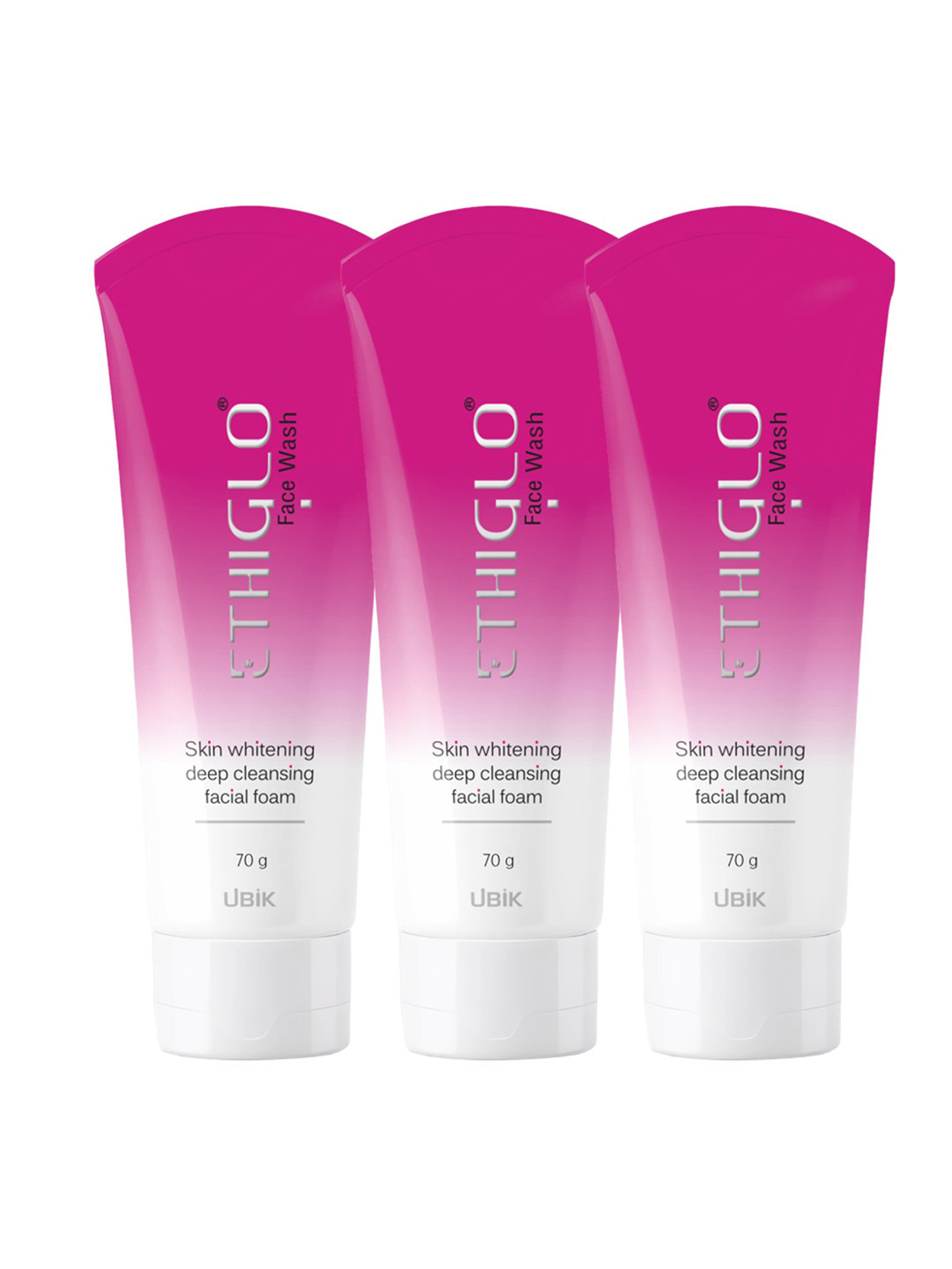 Buy ETHIGLO Set Of 3 Skin Brightening Face Wash 70 Ml Each - Face Wash ...