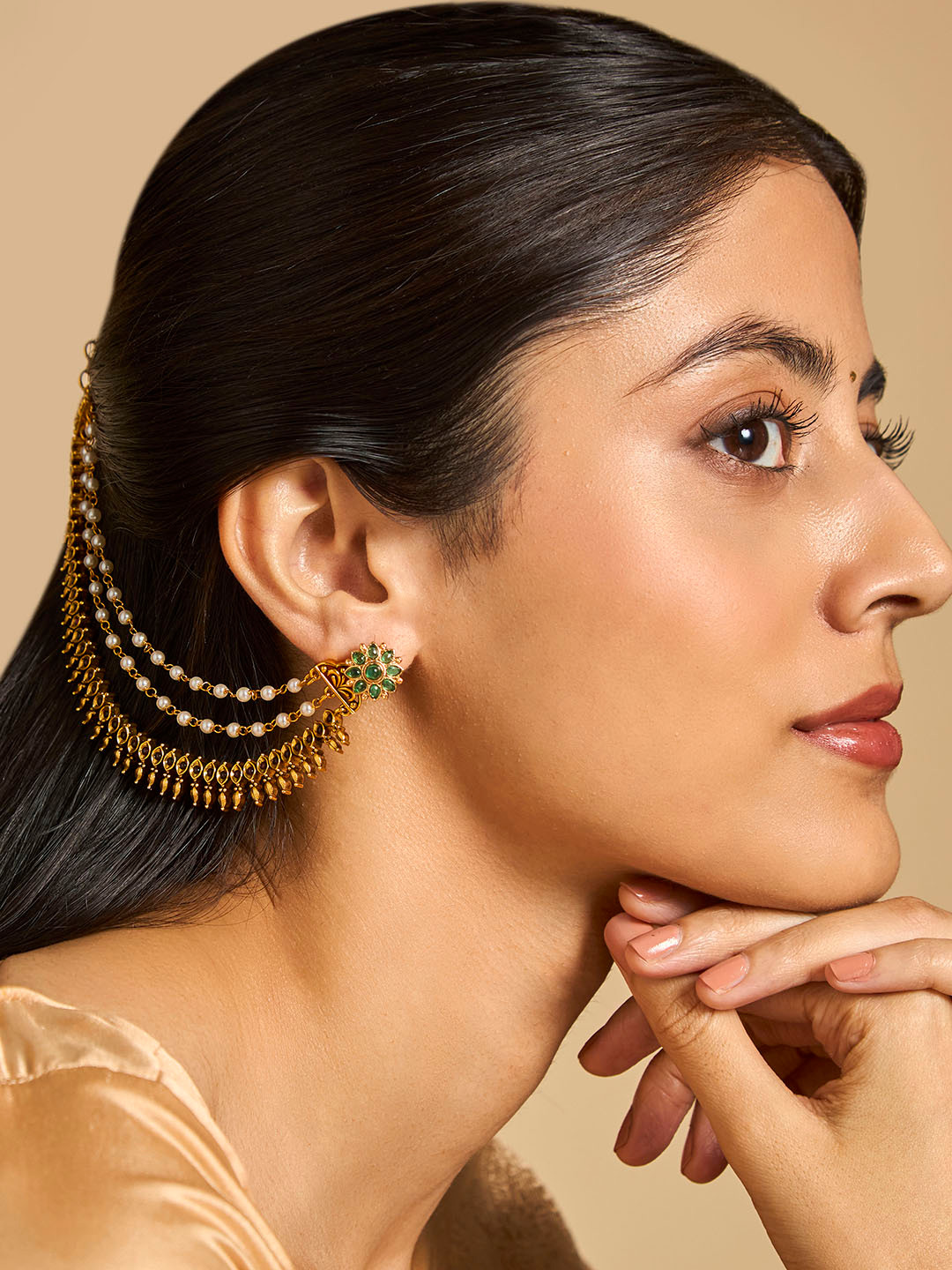 Buy Kushal's Fashion Jewellery Set Of 2 Women Embellished Hair ...