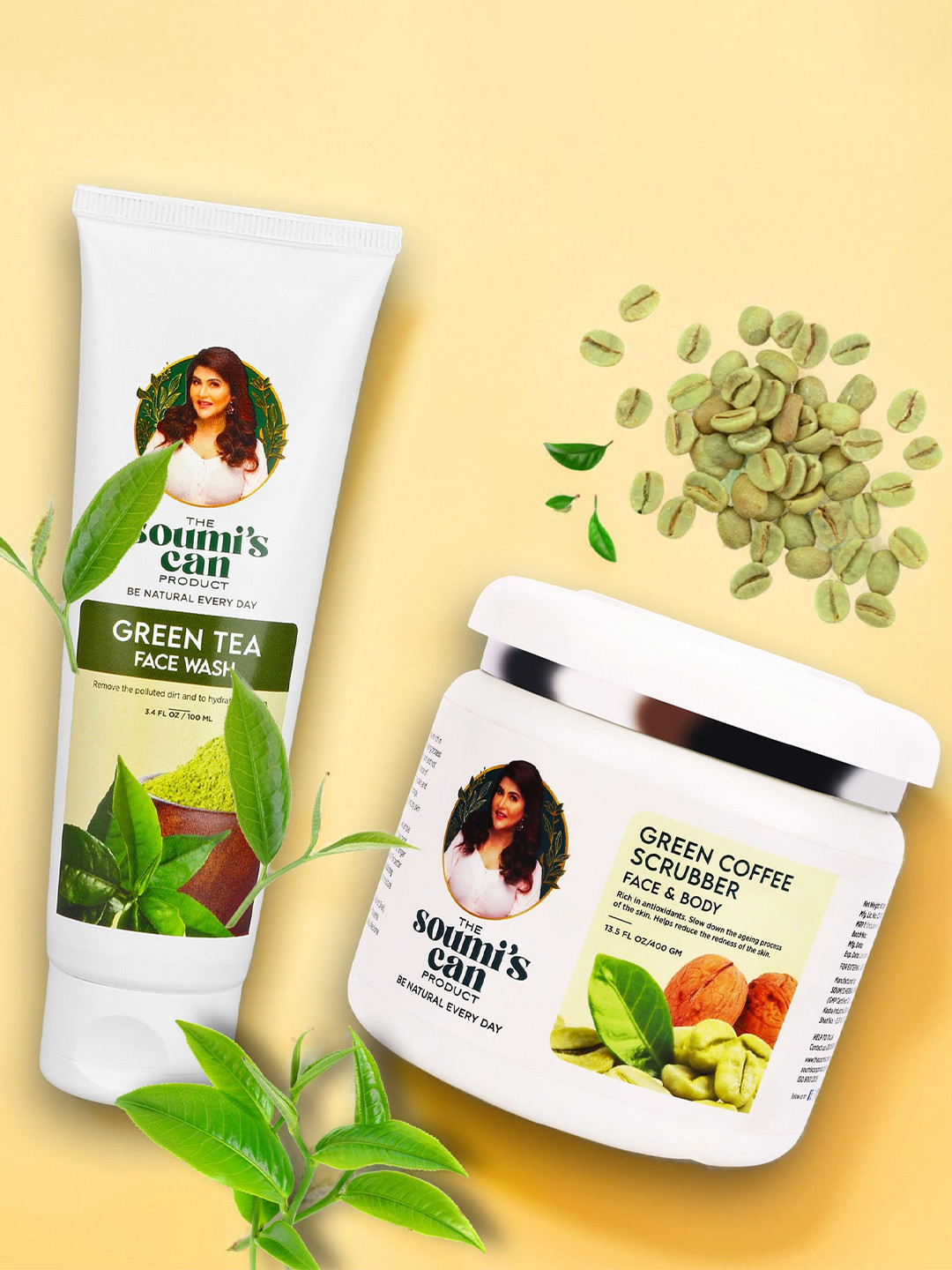 Buy THE SOUMI'S CAN PRODUCT Green Coffee Scrubber & Green Tea Face Wash ...