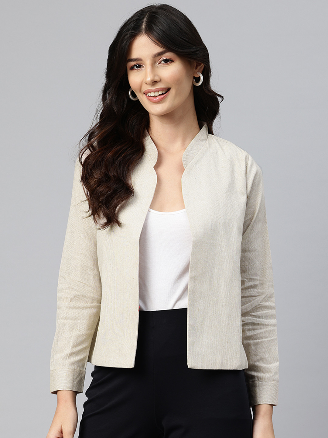 Buy Cottinfab Lightweight Open Front Jacket - Jackets for Women ...