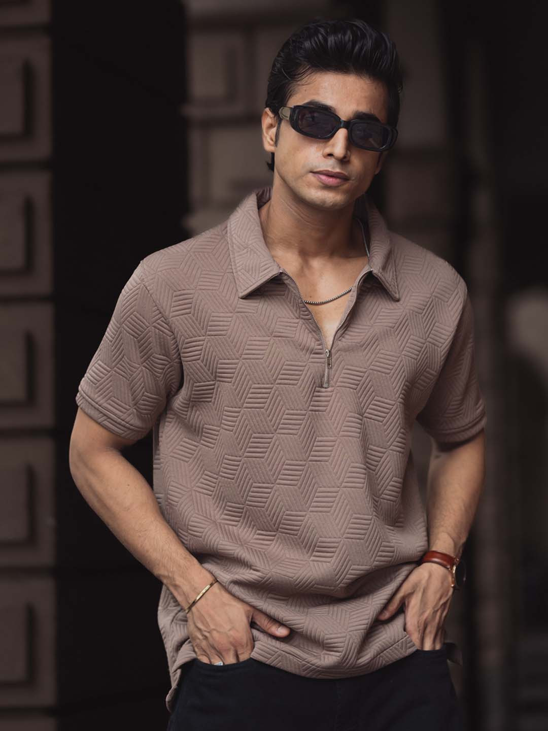 Buy Powerlook Men Solid Polo Collar T Shirt - Tshirts for Men 30575843 ...