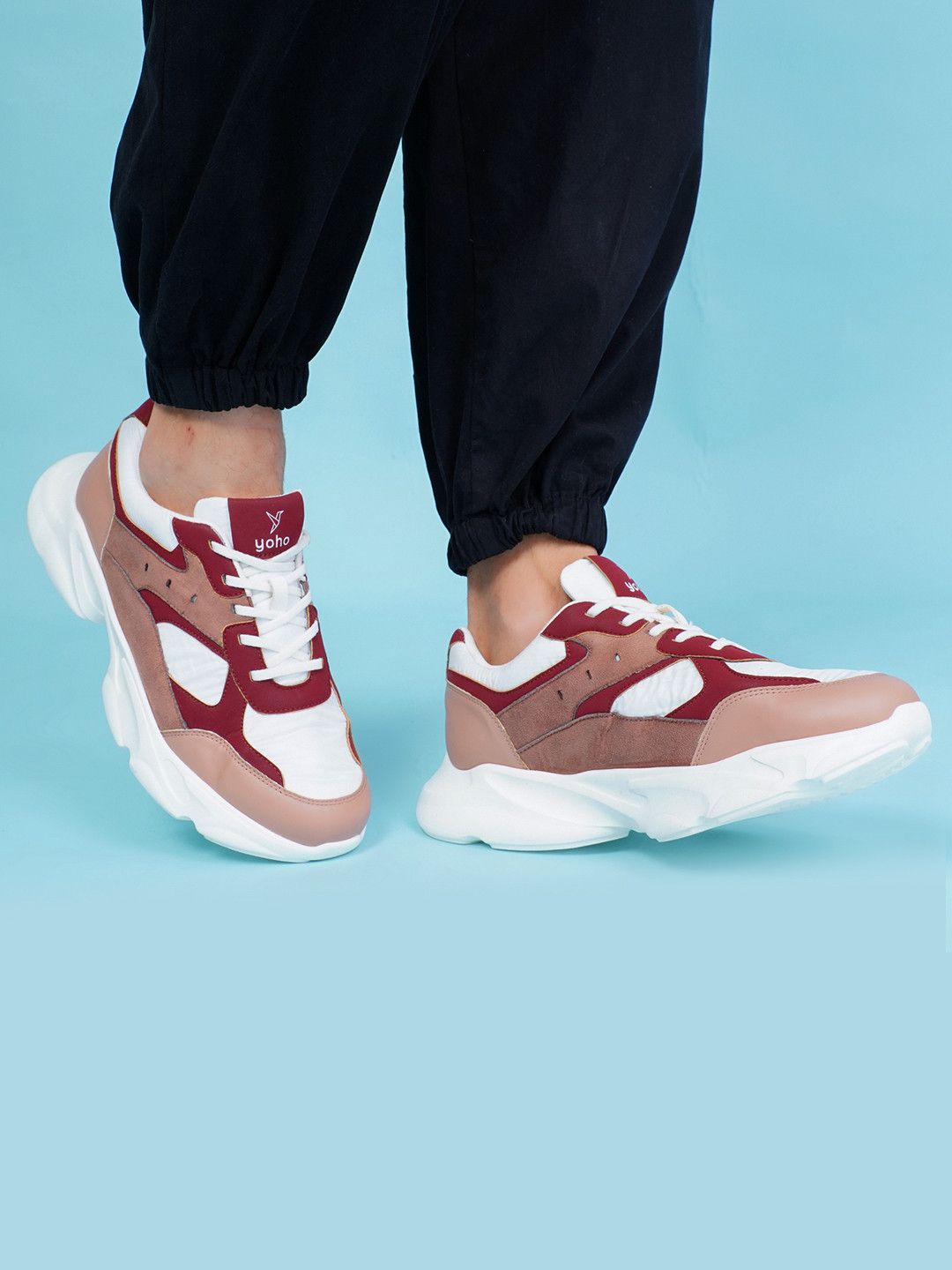 Buy Yoho Men Soleman Chunky Color Blocked Sneaker - Casual Shoes for ...