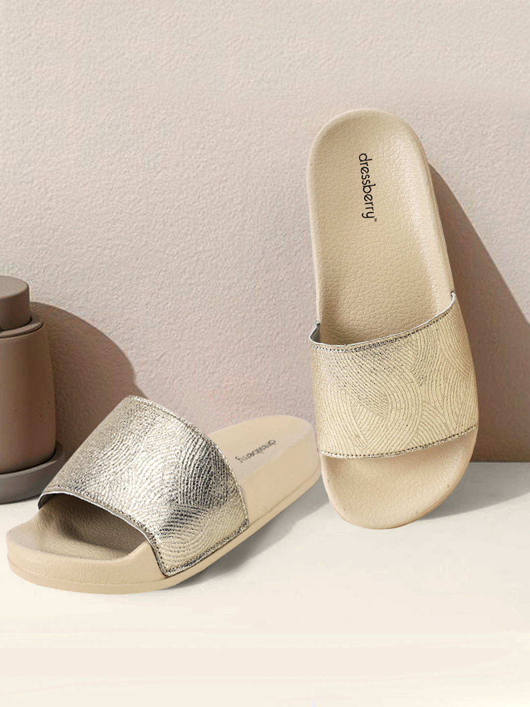 Buy DressBerry Women Embellished Sliders - Flip Flops for Women ...