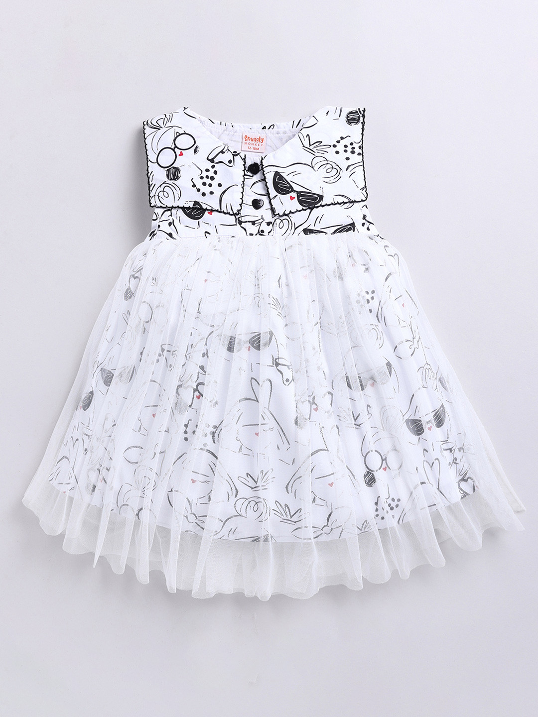 Buy SNUGGLY MONKEY Girls Printed A Line Dress - Dresses for Girls ...
