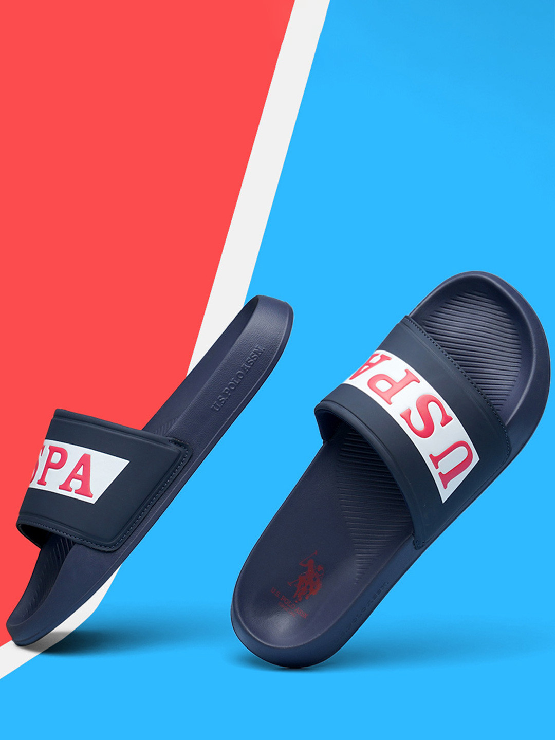 Buy U.S. Polo Assn. Men Printed Sliders - Flip Flops for Men 30640937 ...