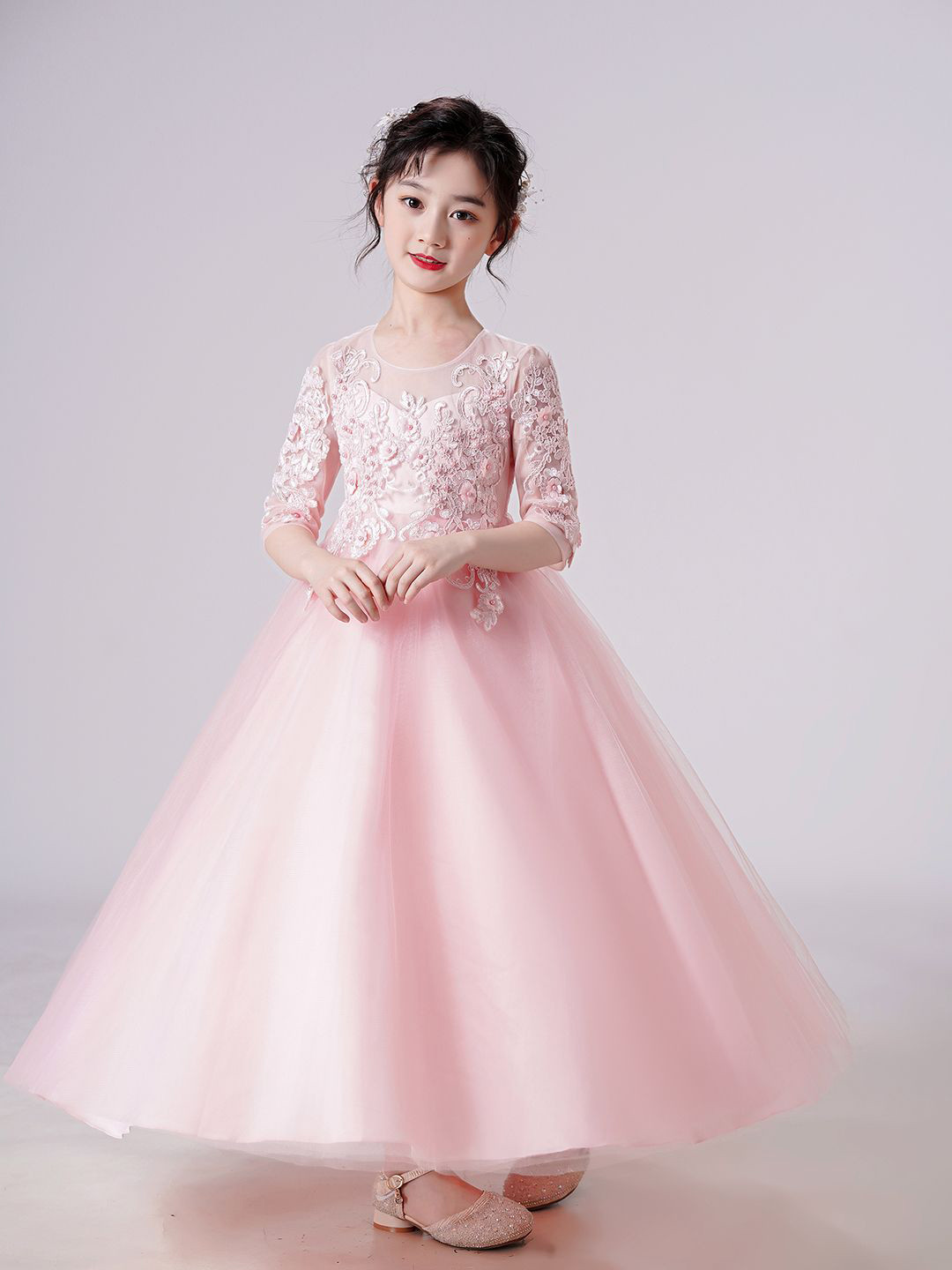 Buy JC SPARKLE Girls Embellished Fit & Flare Gown - Dresses for Girls ...