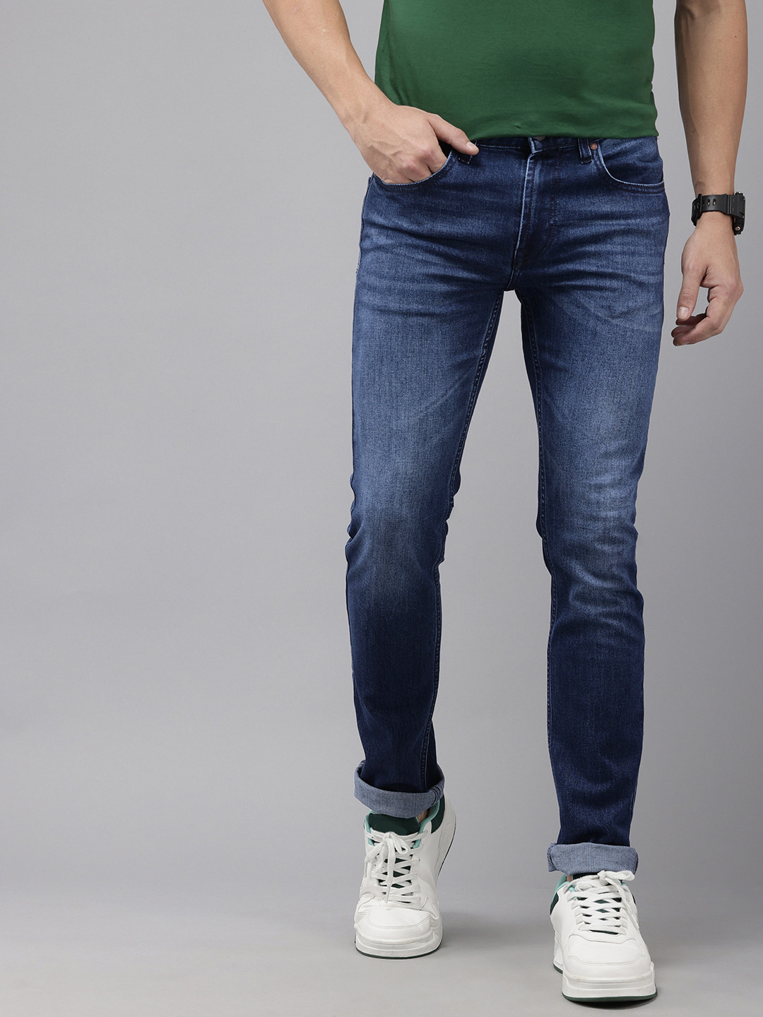 Buy Pepe Jeans Men Vapour Slim Fit Heavy Fade Stretchable Jeans - Jeans ...