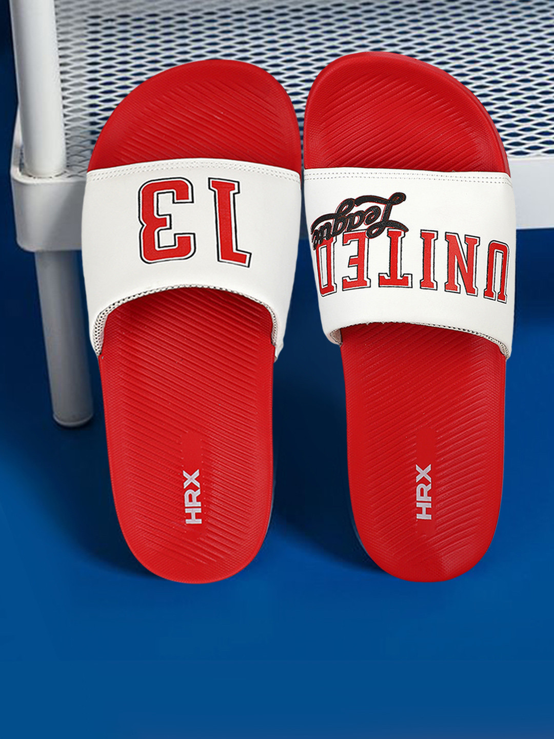 Buy HRX By Hrithik Roshan Men Printed Sliders - Flip Flops for Men ...