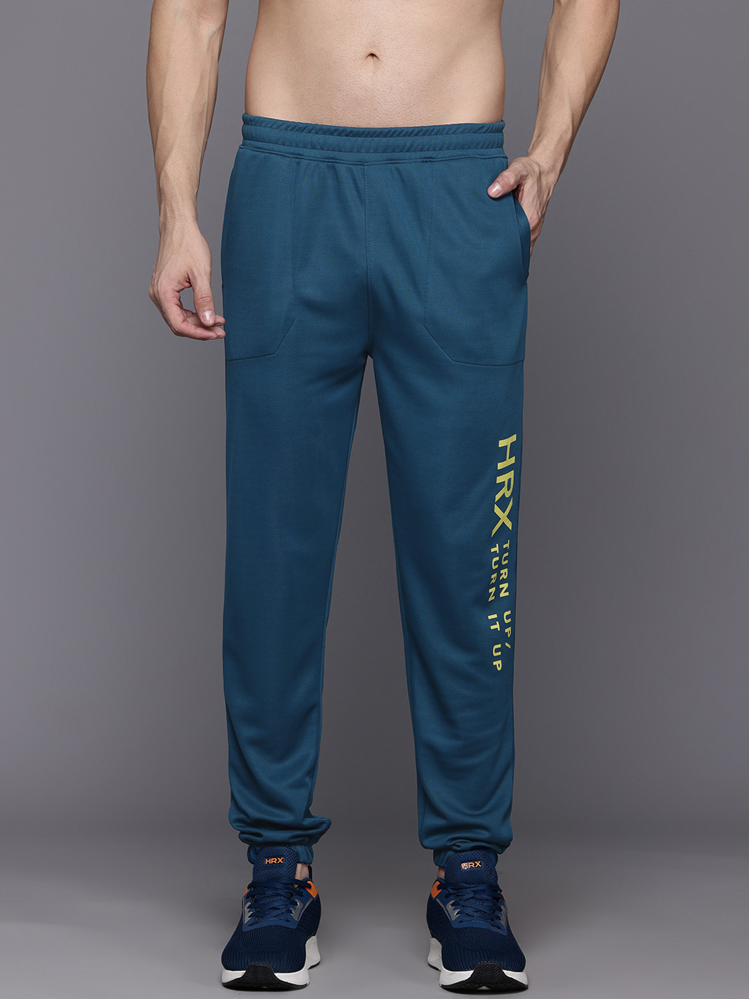 Buy HRX By Hrithik Roshan Men Rapid Dry Printed Training Joggers ...