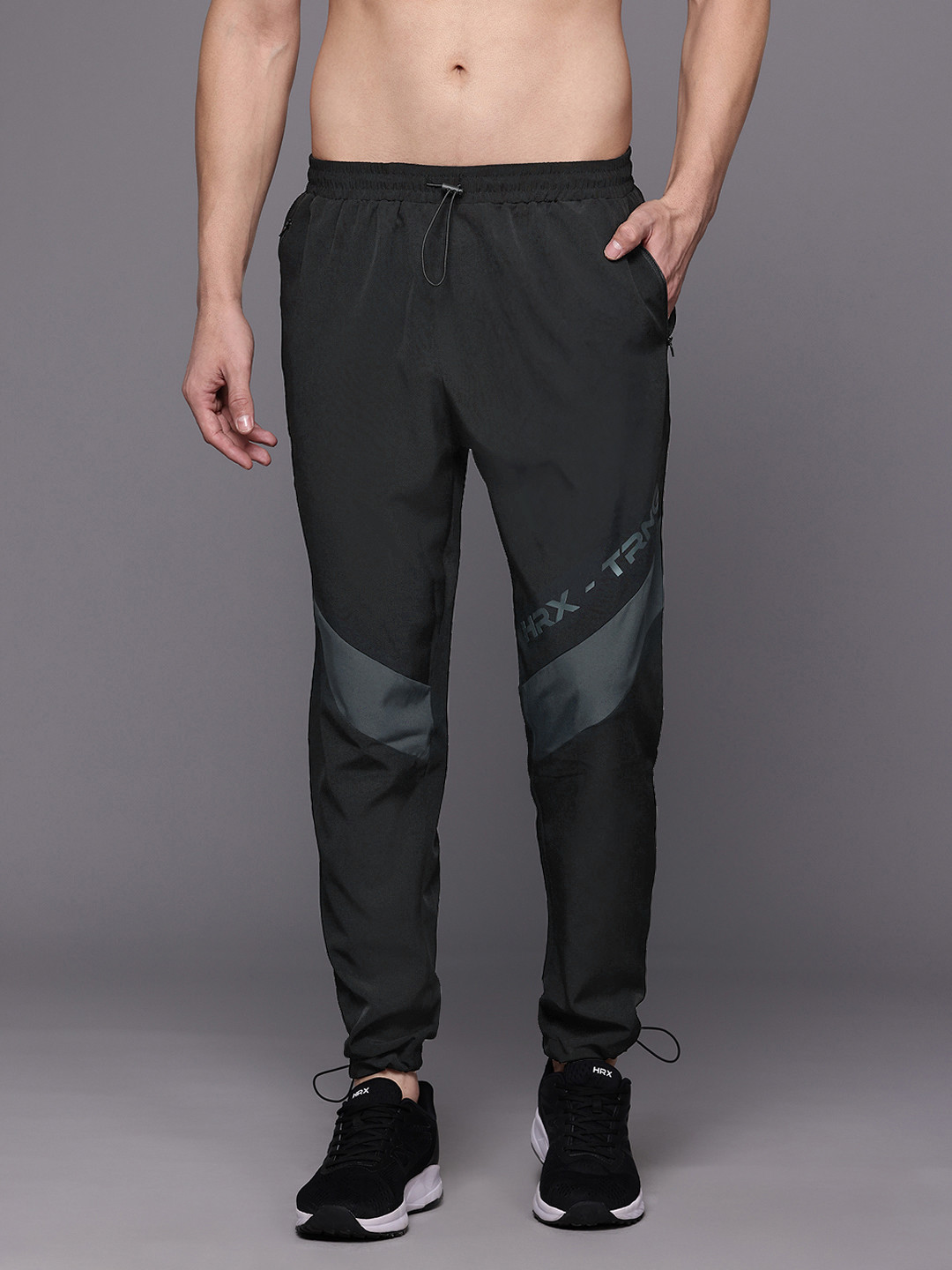 Buy HRX By Hrithik Roshan Men Mid Rise Rapid Dry Training Track Pants ...