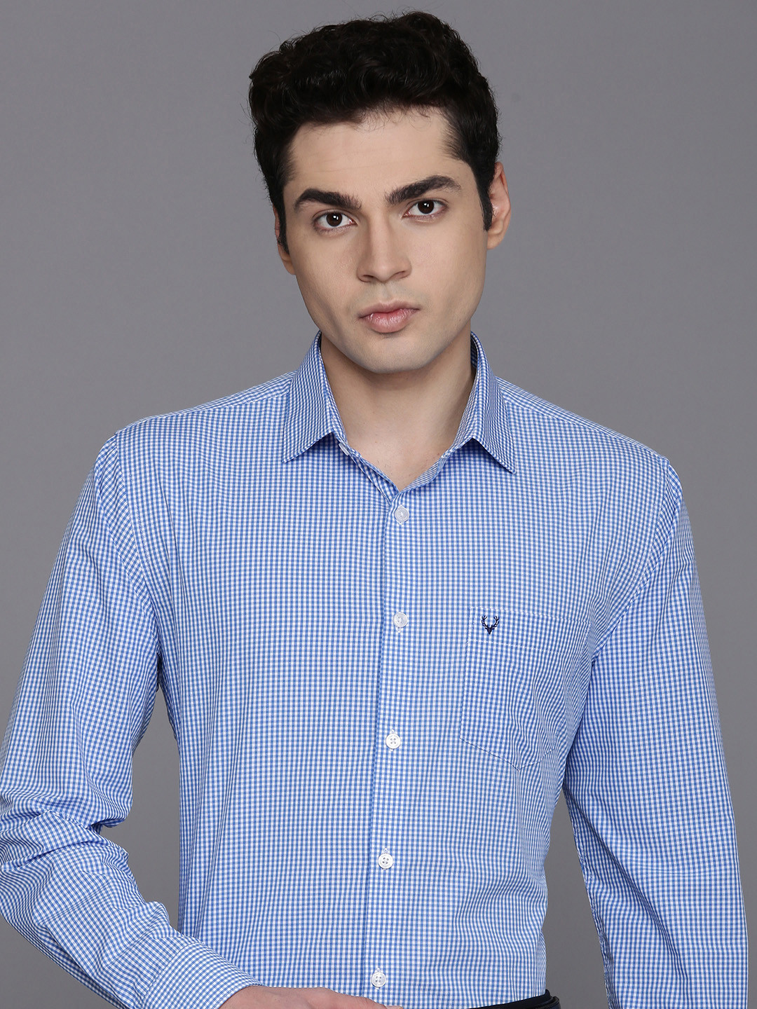 Buy Allen Solly Classic Micro Checks Formal Shirt - Shirts for Men ...