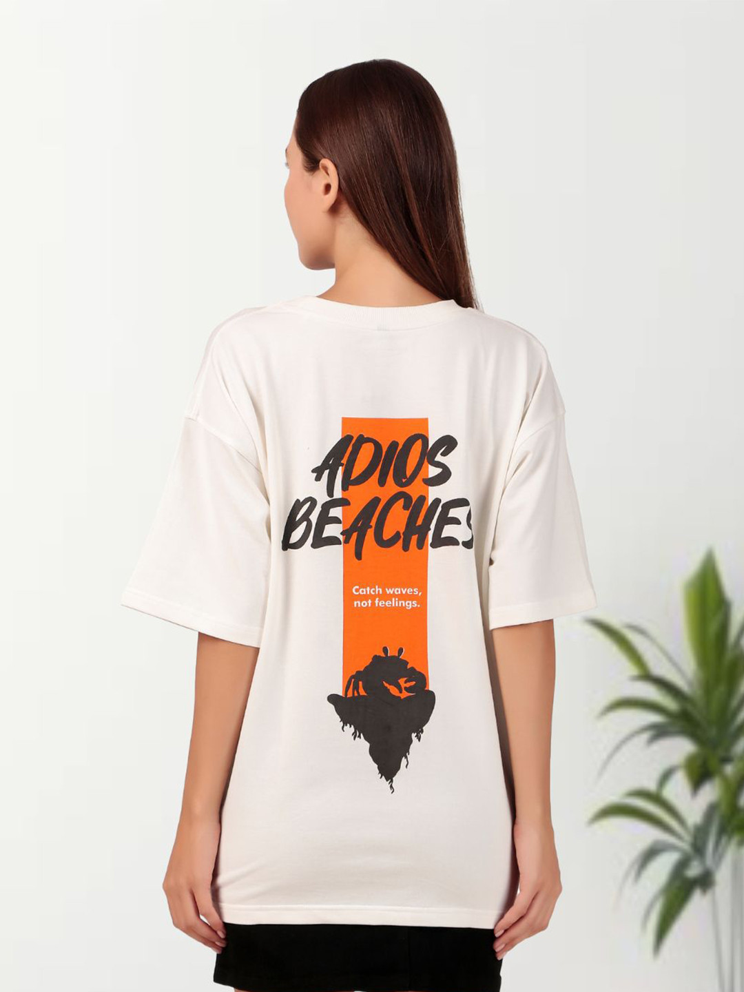 Buy Untamed Clothing Women Graphic Printed Round Neck Cotton Oversized ...