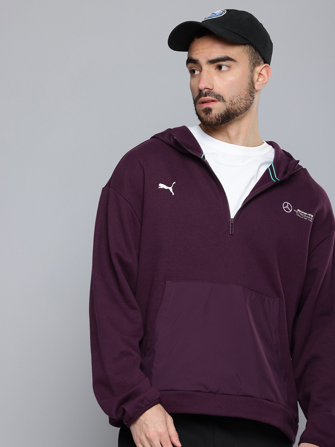 Buy PUMA Motorsport Mercedes AMG Petronas F1 Statement Relaxed Hooded ...