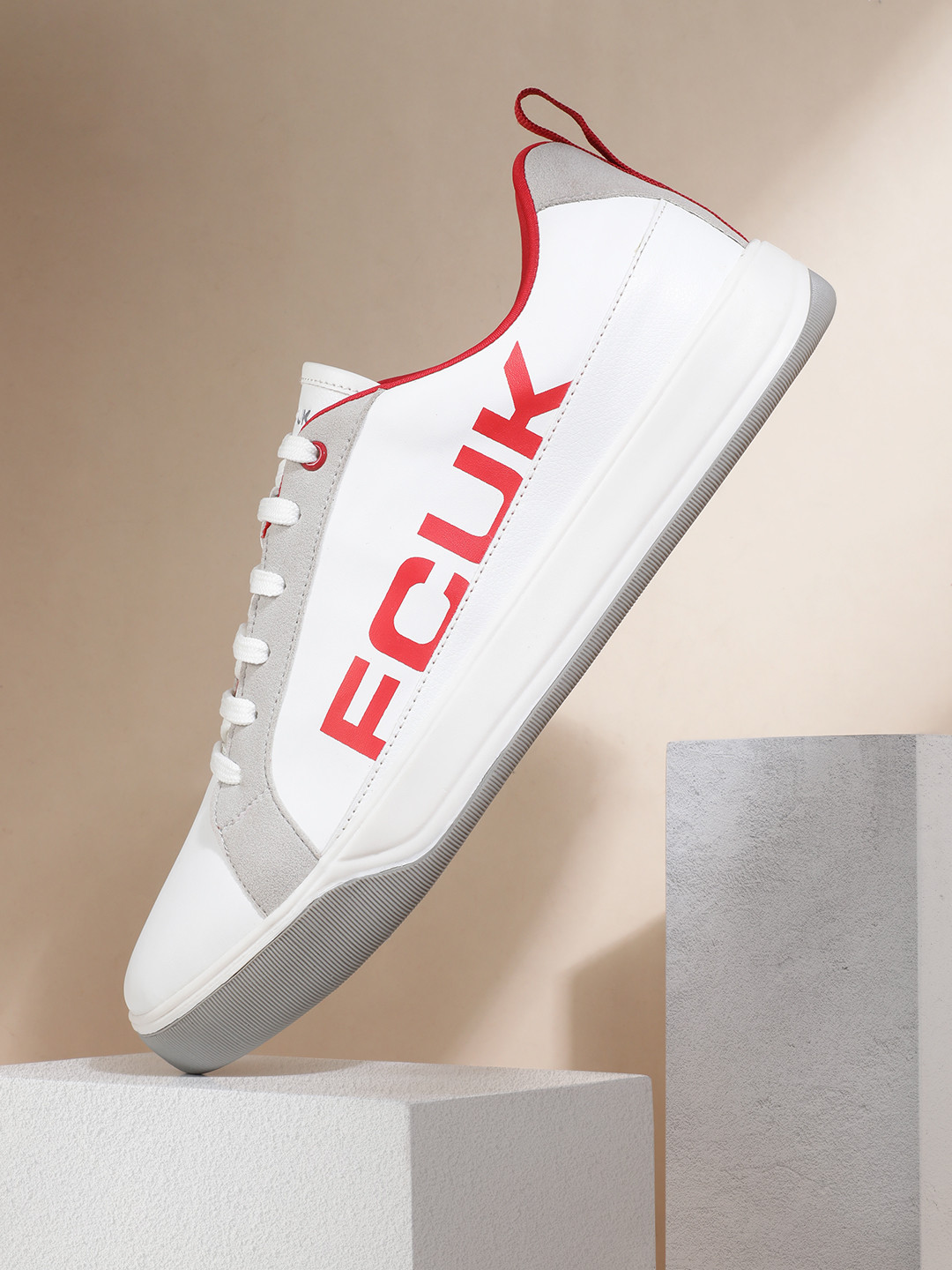 Buy FCUK Men Brand Logo Printed Sneakers - Casual Shoes for Men ...