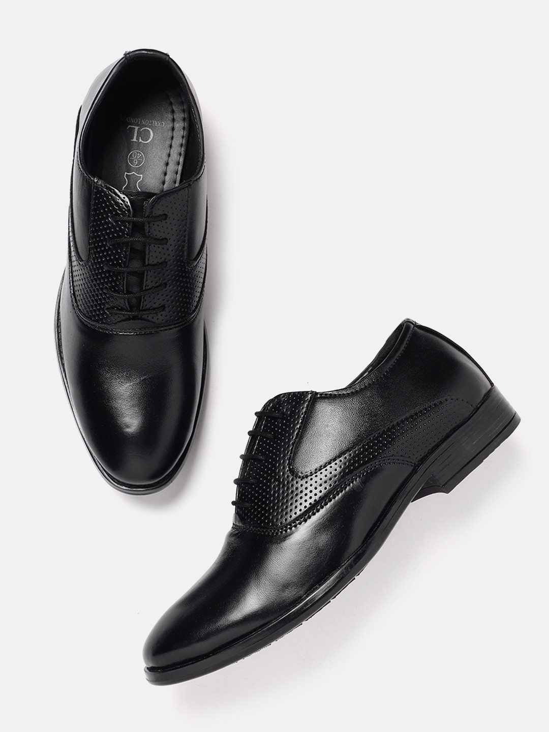 Buy Carlton London Men Leather Formal Oxfords - Formal Shoes for Men ...
