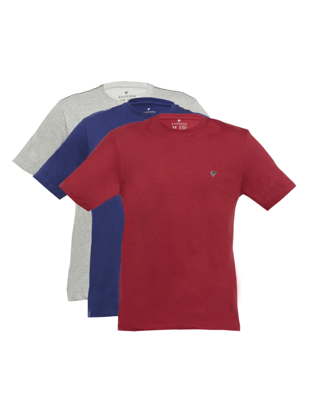 Buy Ruggers Men Pack Of 3 Assorted Pure Cotton T Shirts - Tshirts for ...