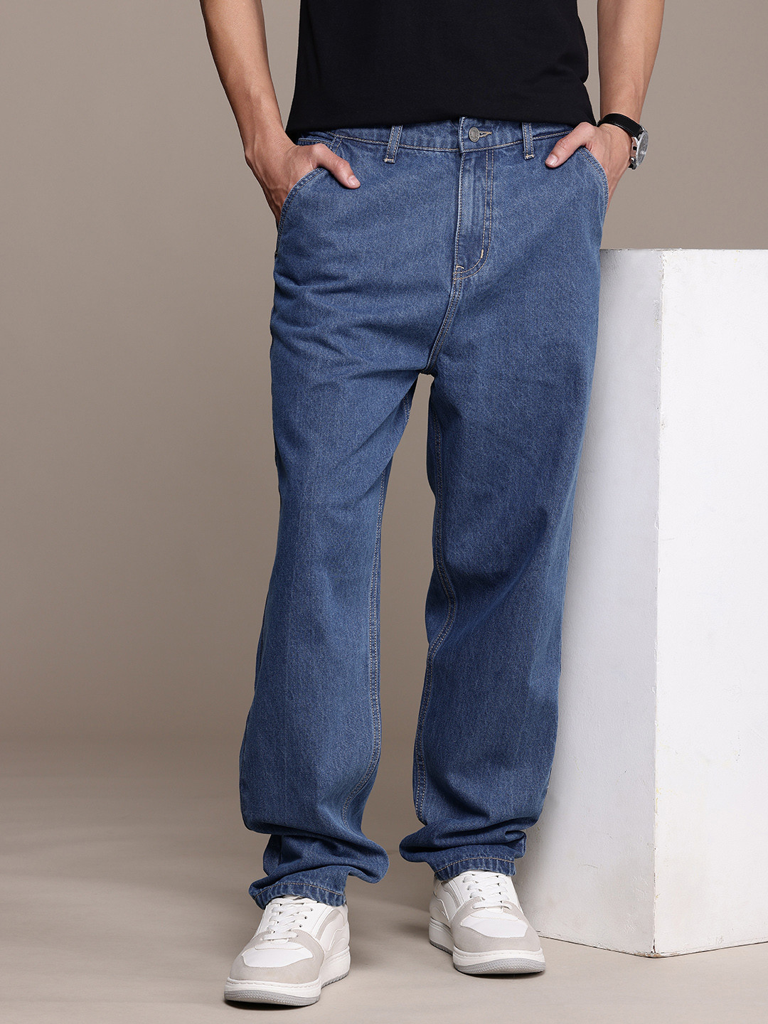 Buy French Connection Men Relaxed Fit No Fade Mid Rise Jeans - Jeans ...